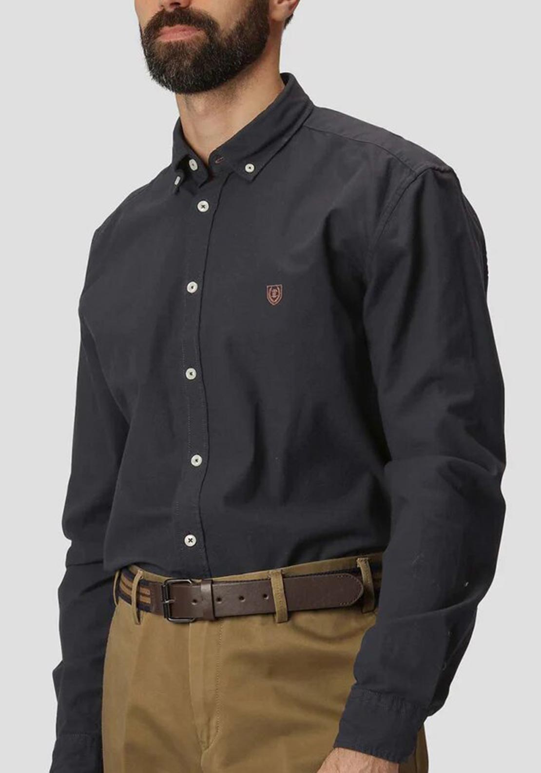 Pre End Oxford Shirt, Navy - McElhinneys