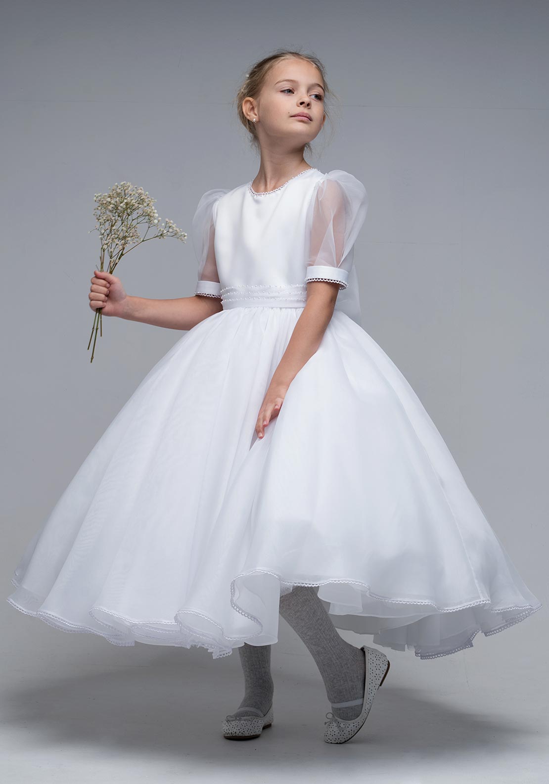 Paula’s Communion PJ29 Communion Dress, White - McElhinneys