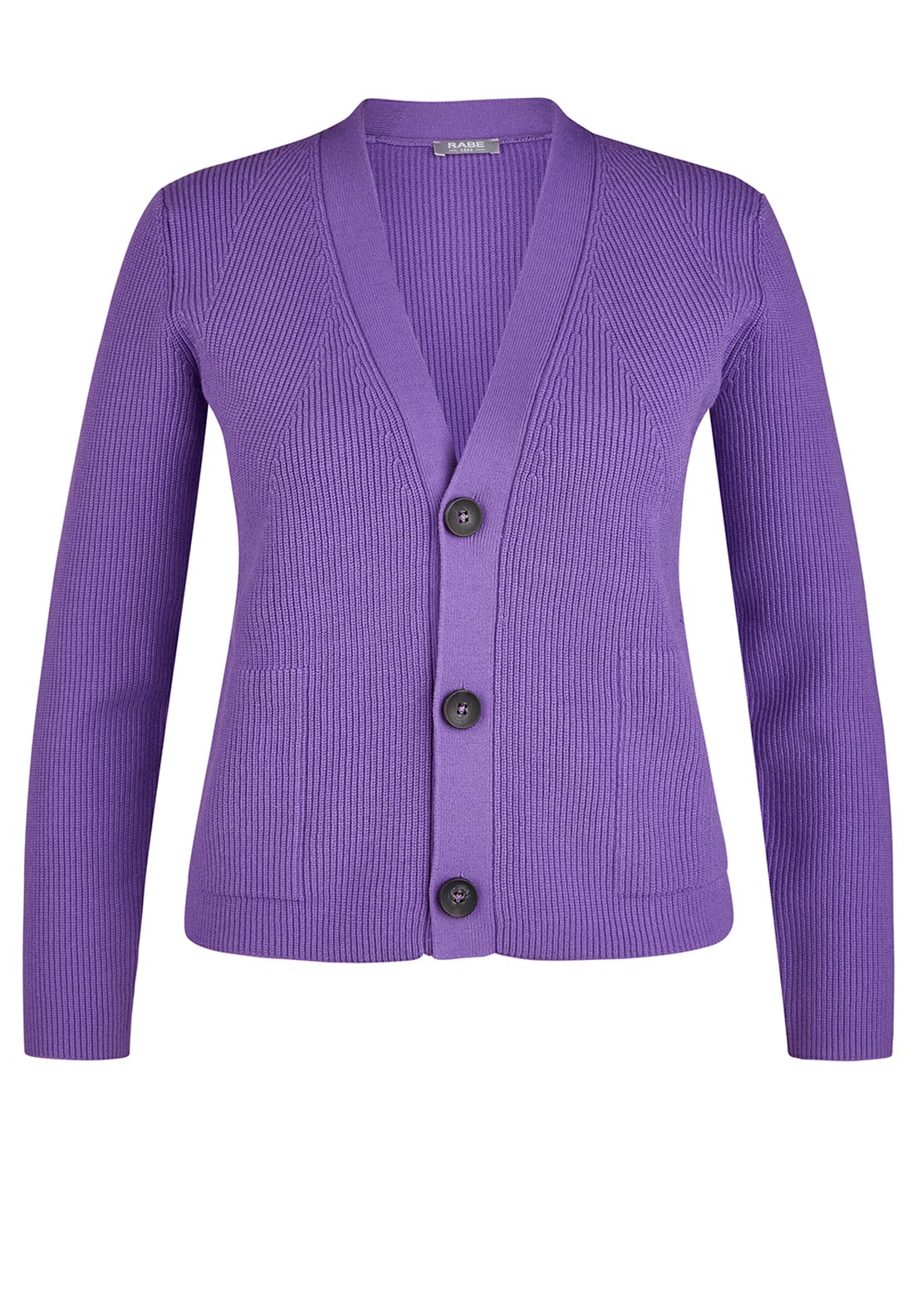 Rabe Short Knitted Cardigan, Violet - McElhinneys