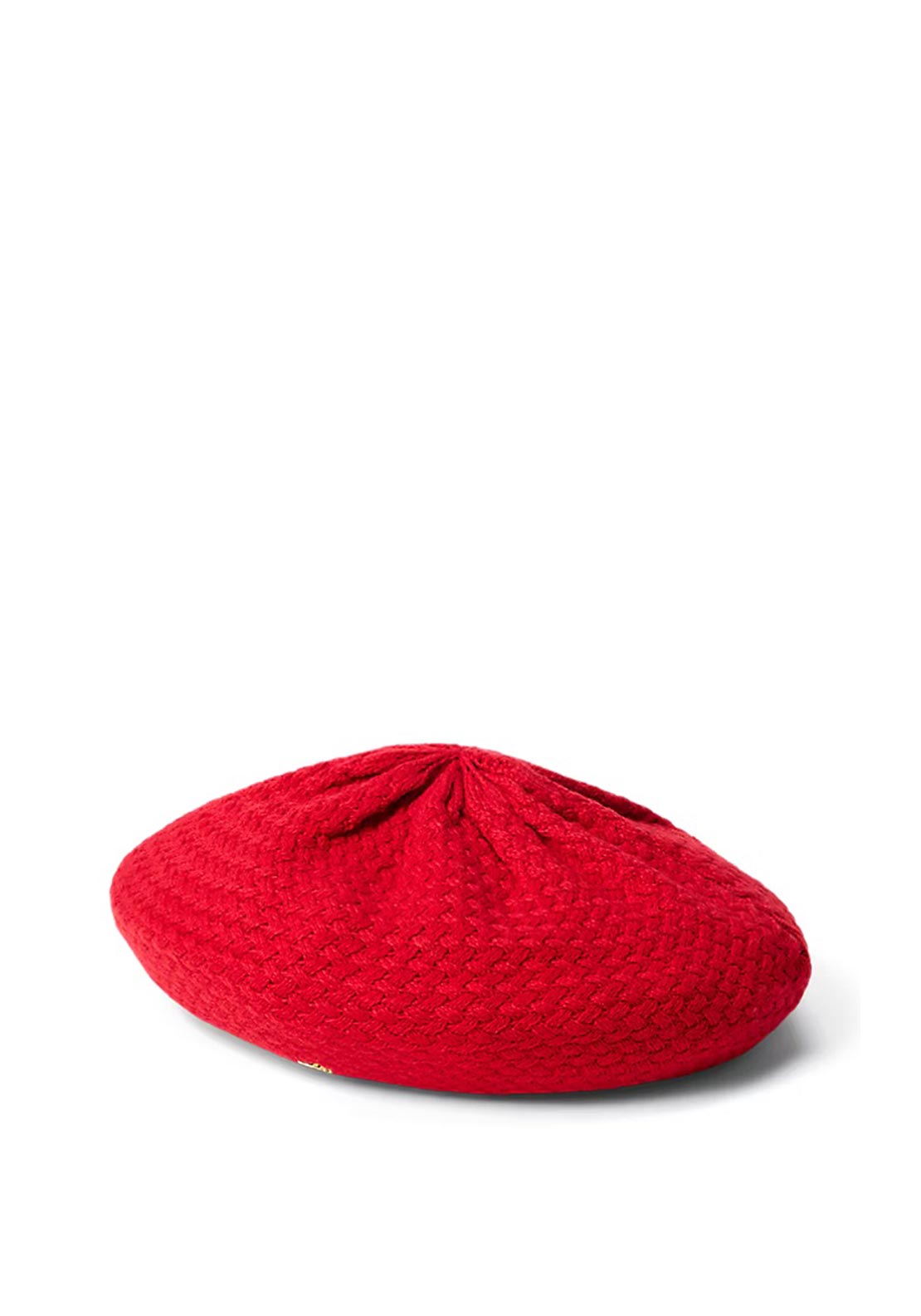 Ralph Lauren Basket Knit Beret, Red - McElhinneys