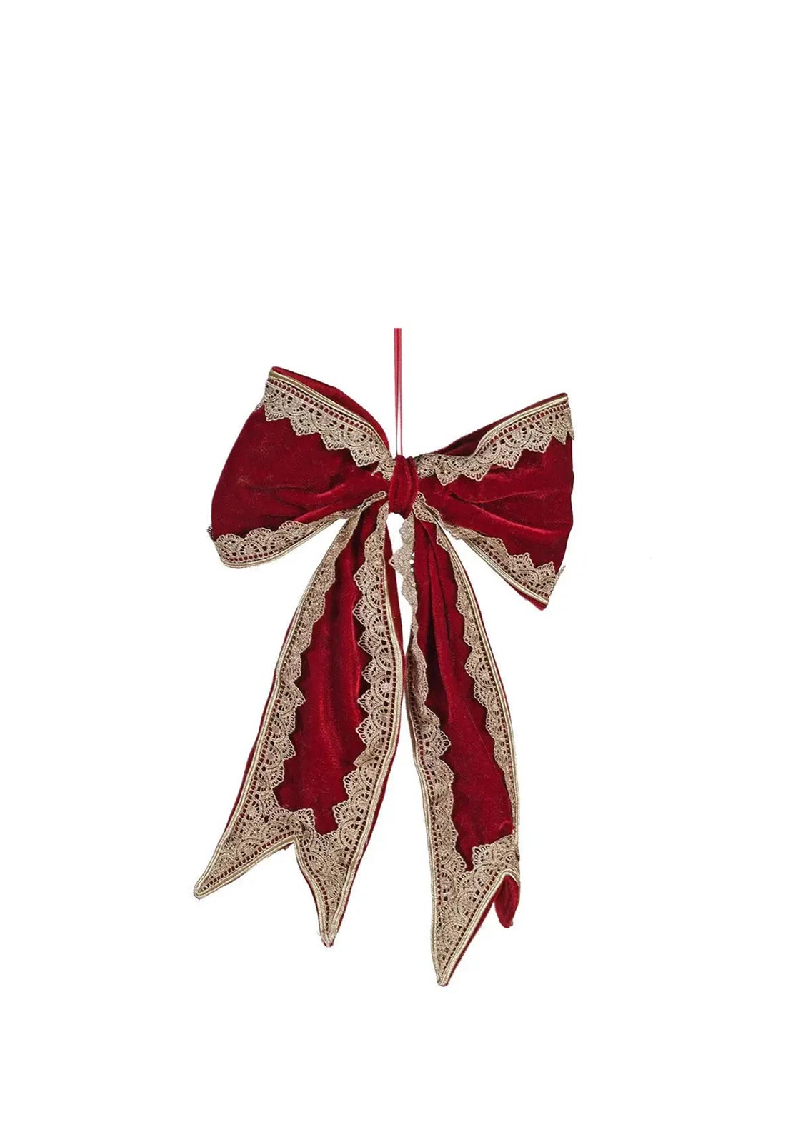 Regal Hanging Bow, Red & Gold - McElhinneys