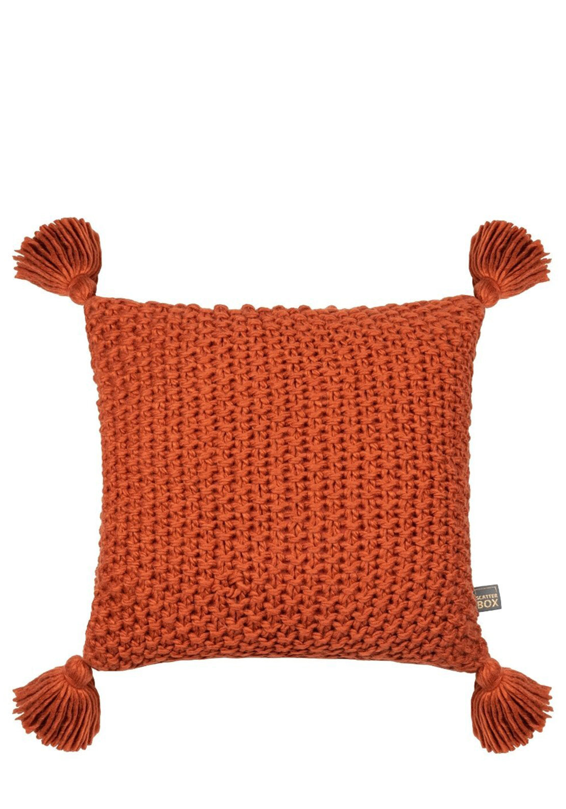 Scatterbox Collins Tassel 45x45cm Cushion, Copper - McElhinneys