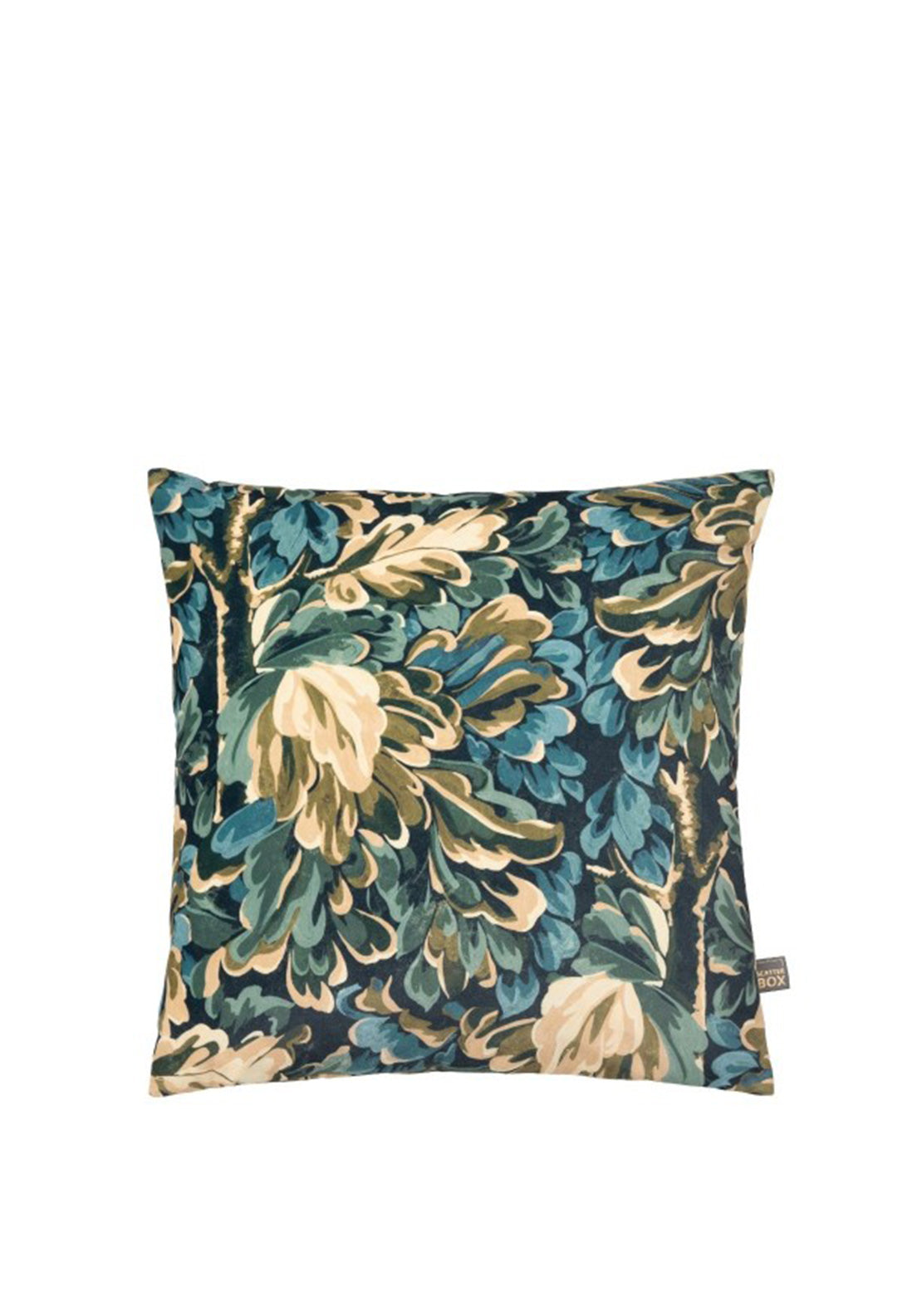 Scatter Box Vintage Leaf Cushion 45x45cm, Green - McElhinneys