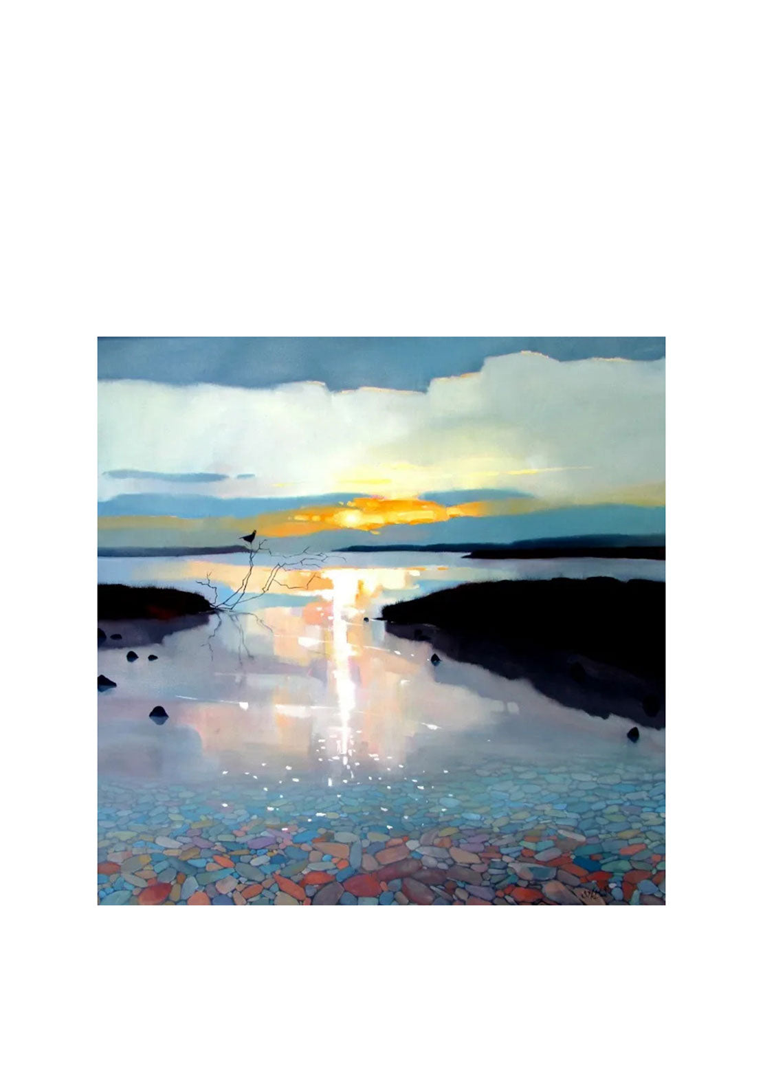Sharon McDaid Alone Time Framed Art, 12”x12” - McElhinneys