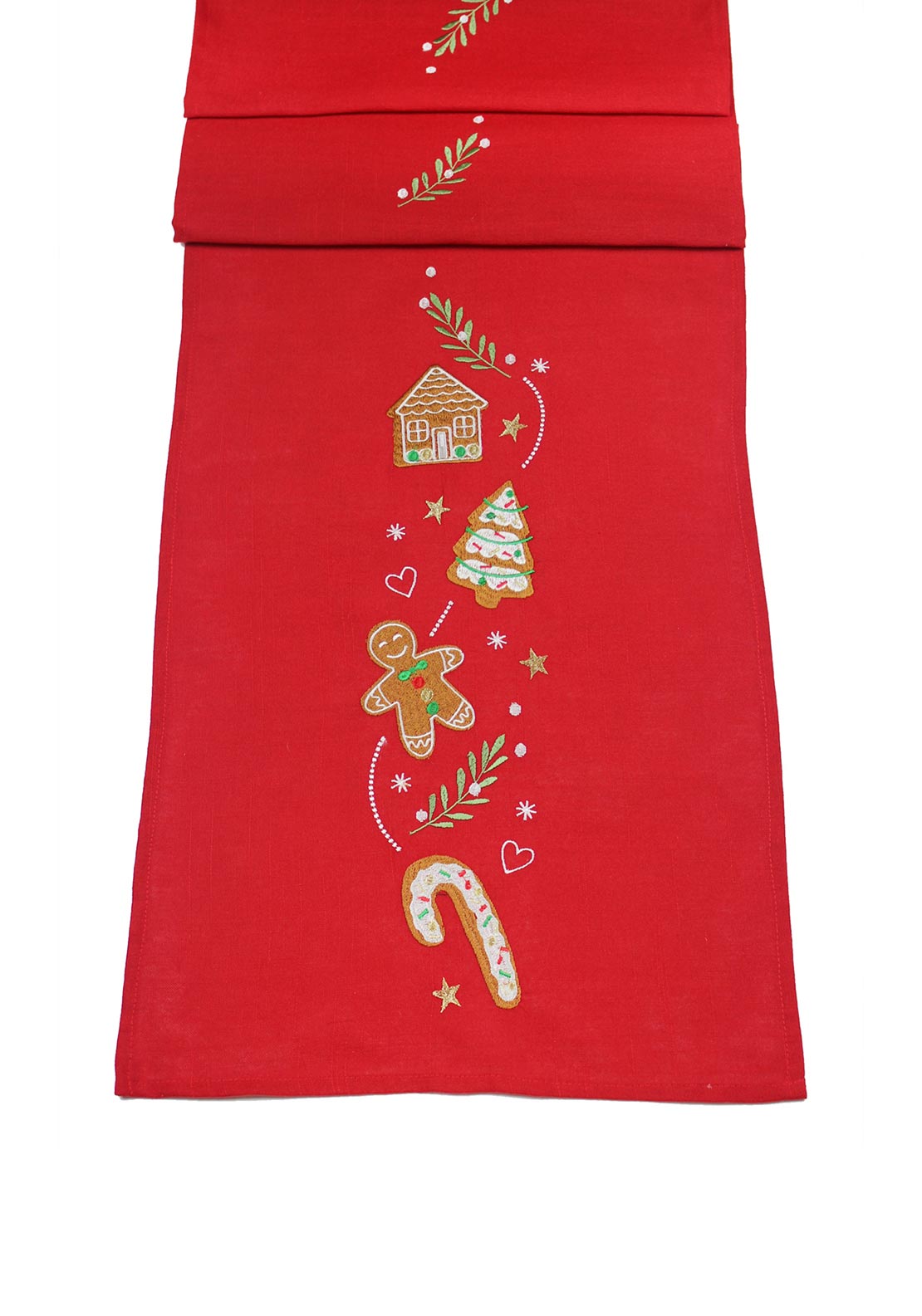 Peggy Wilkins Sugar Cookies Table Runner, Red - McElhinneys