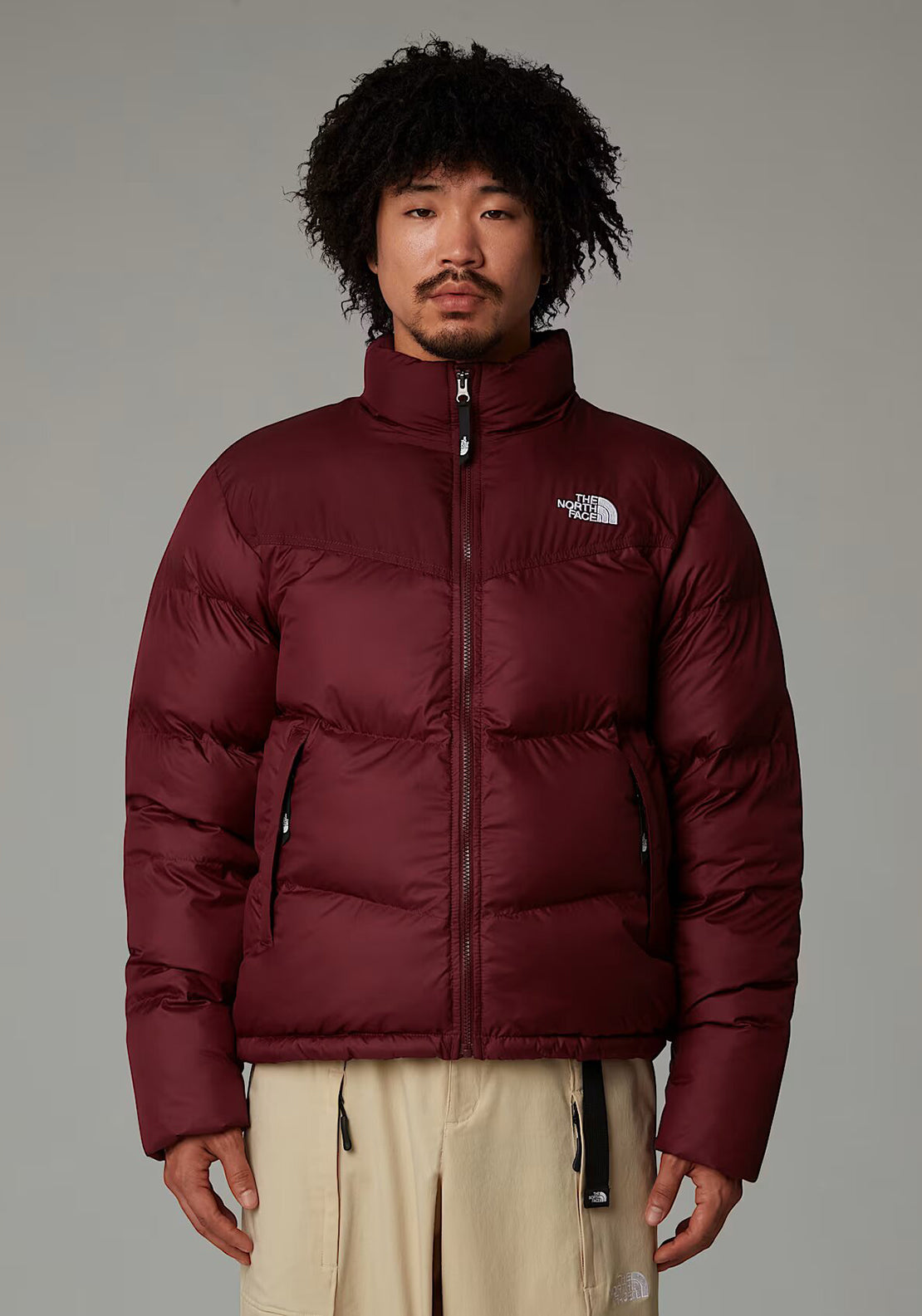 The North Face Men’s Saikru Puffer Jacket, Burgundy - McElhinneys