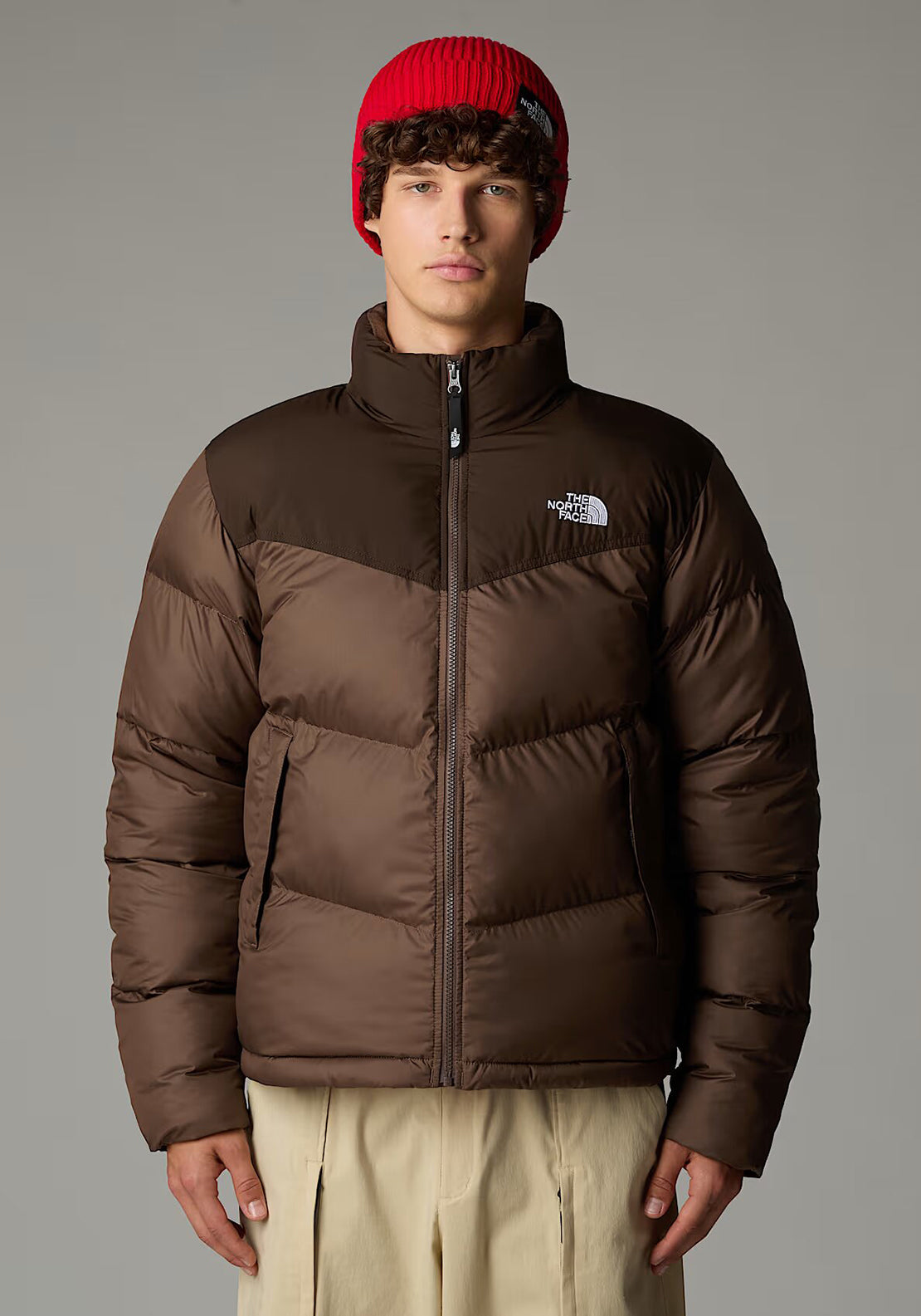 The North Face Men’s Saikru Puffer Jacket, Smokey Brown - McElhinneys