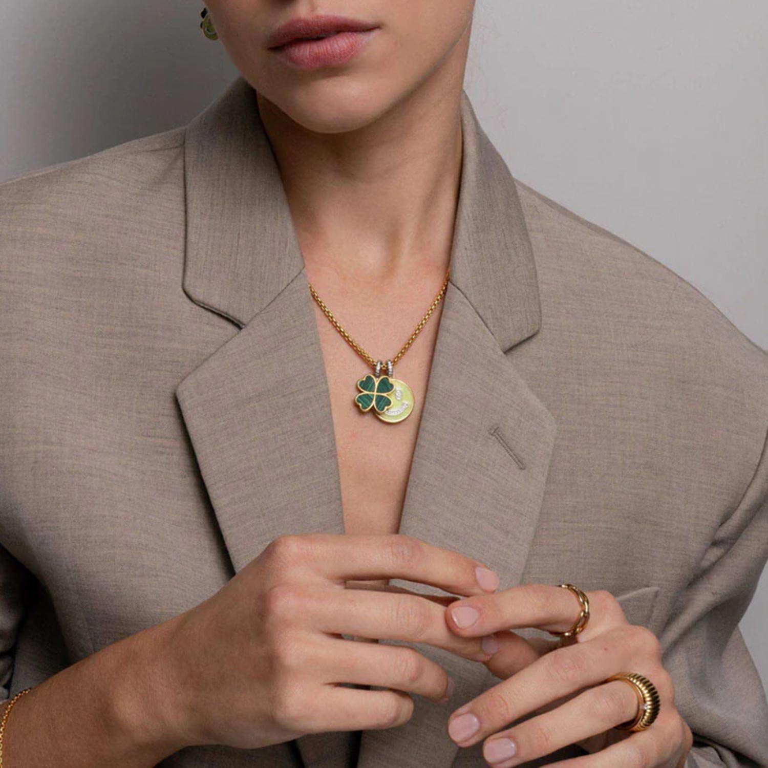 Ti Sento Box Chain Necklace, Gold - McElhinneys