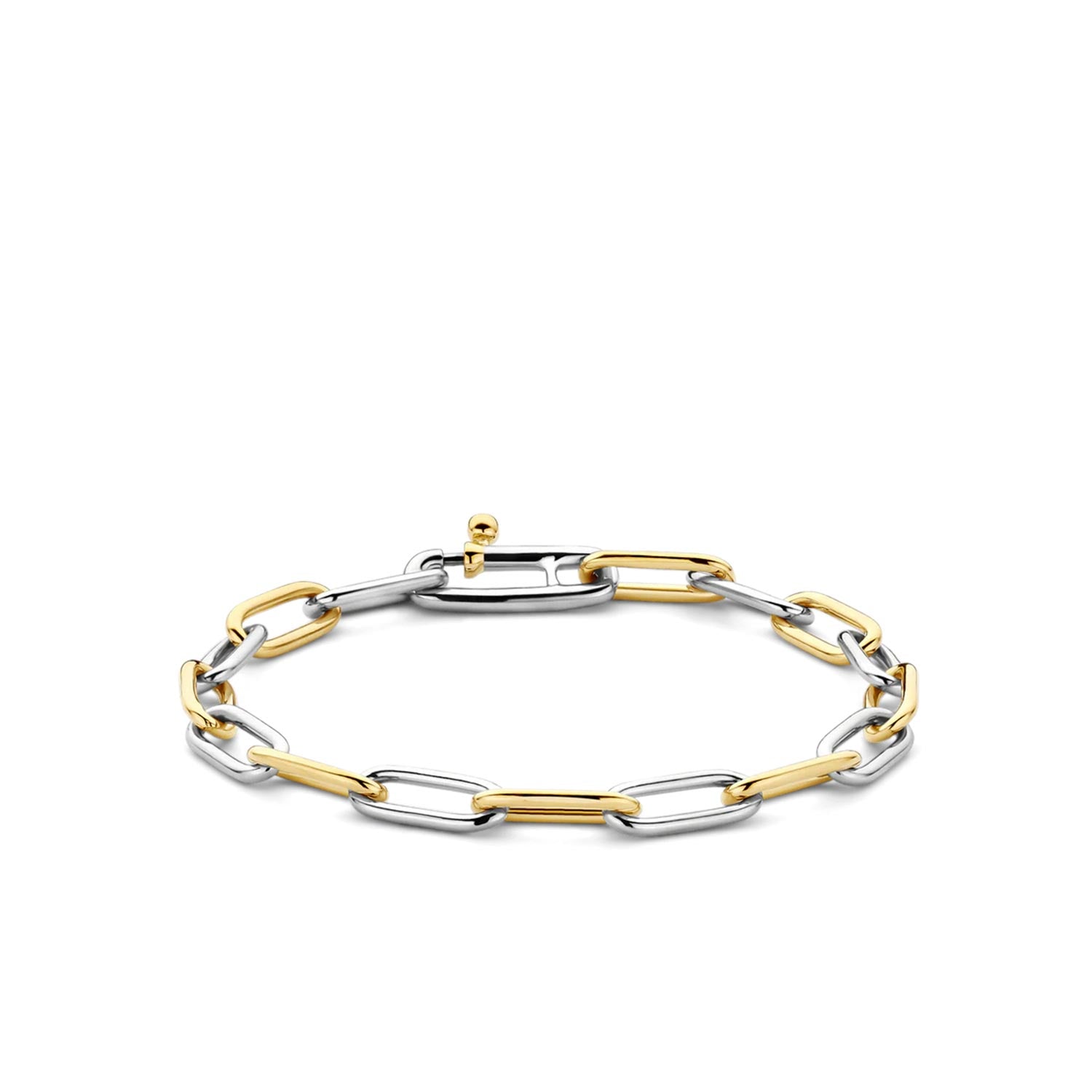 Ti Sento Two Toned Link Chain Bracelet, Gold & Silver - McElhinneys