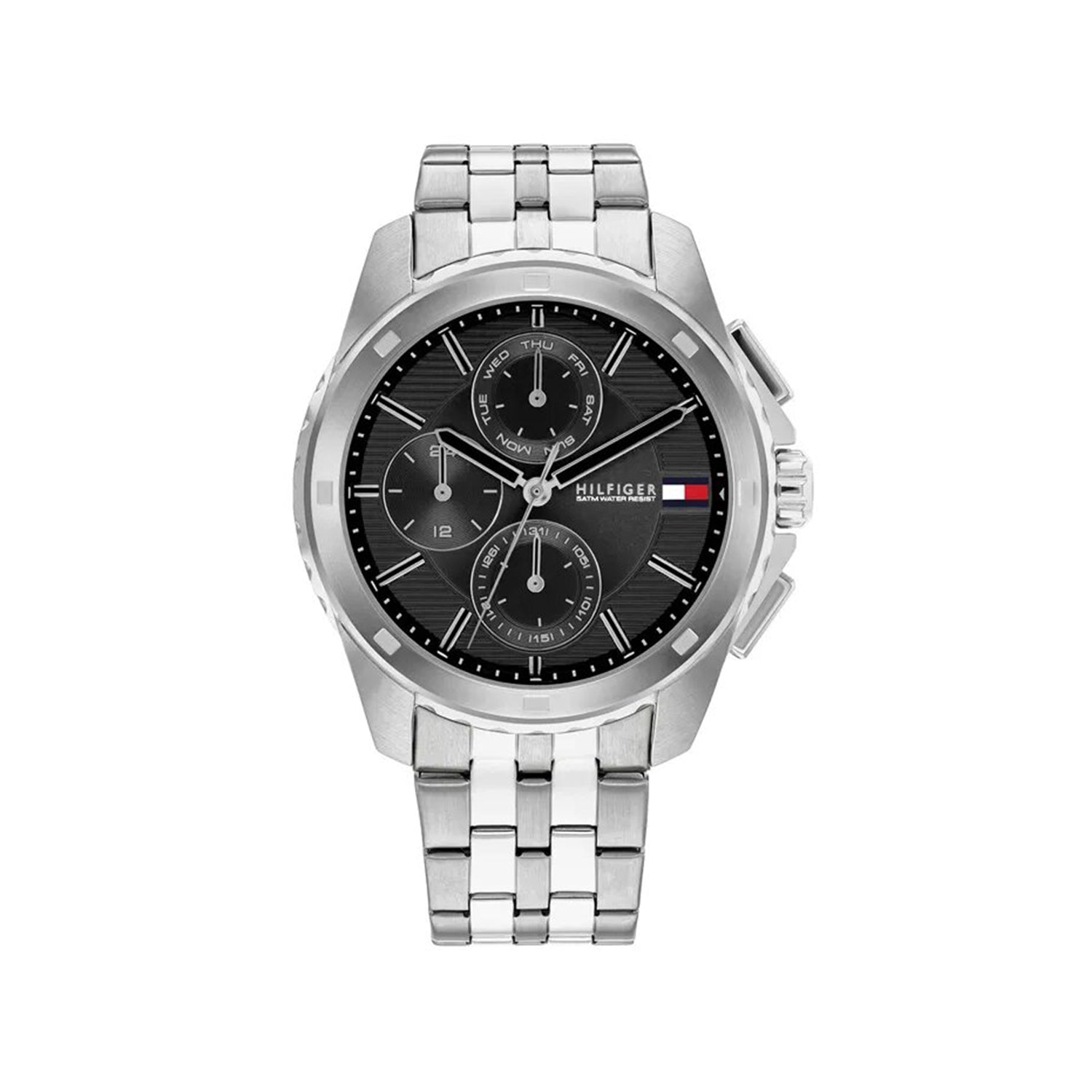 Tommy Hilfiger Men’s Walker Watch, Silver & Black - McElhinneys