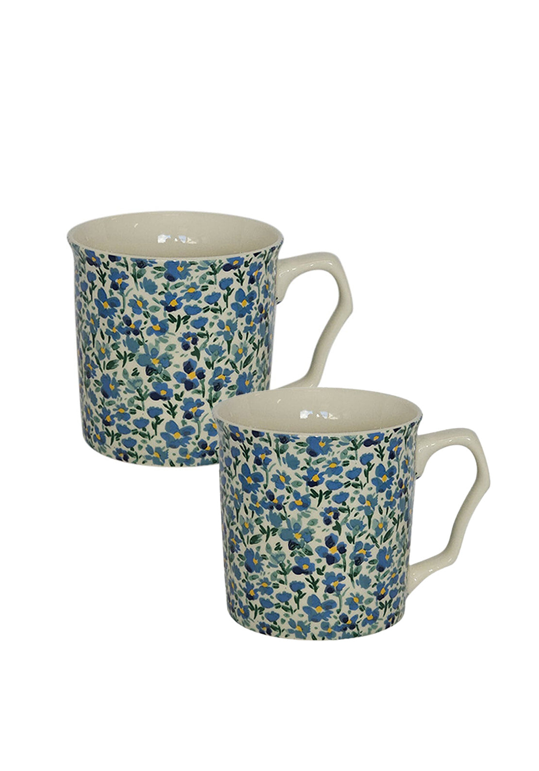 Shannonbridge Set of 2 Tankard Mug Gift Set, Blue Daisy - McElhinneys