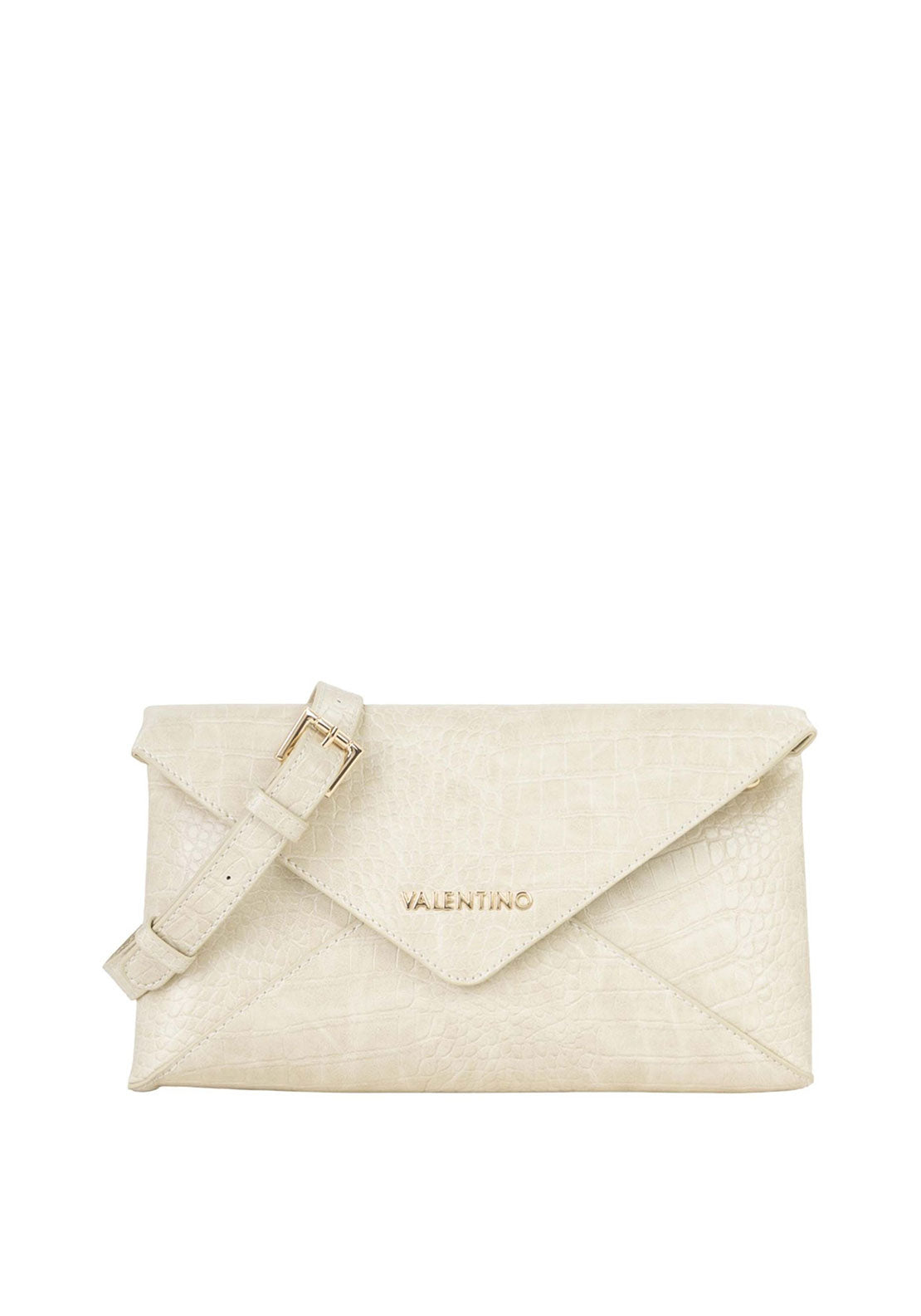 Valentino Emera Pochette Envelope Clutch Bag, Cream - McElhinneys