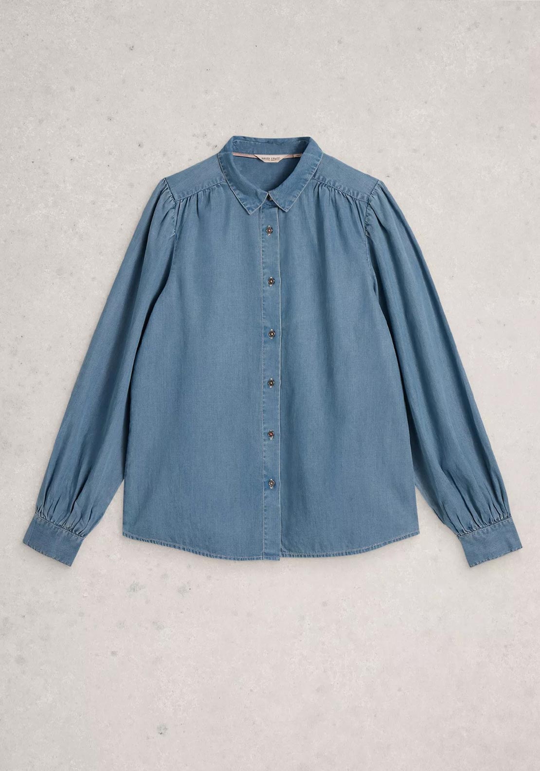 White Stuff Sienna Denim Shirt, Blue - McElhinneys