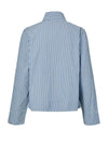 YAS Striped Bow Blouse, Blue - McElhinneys