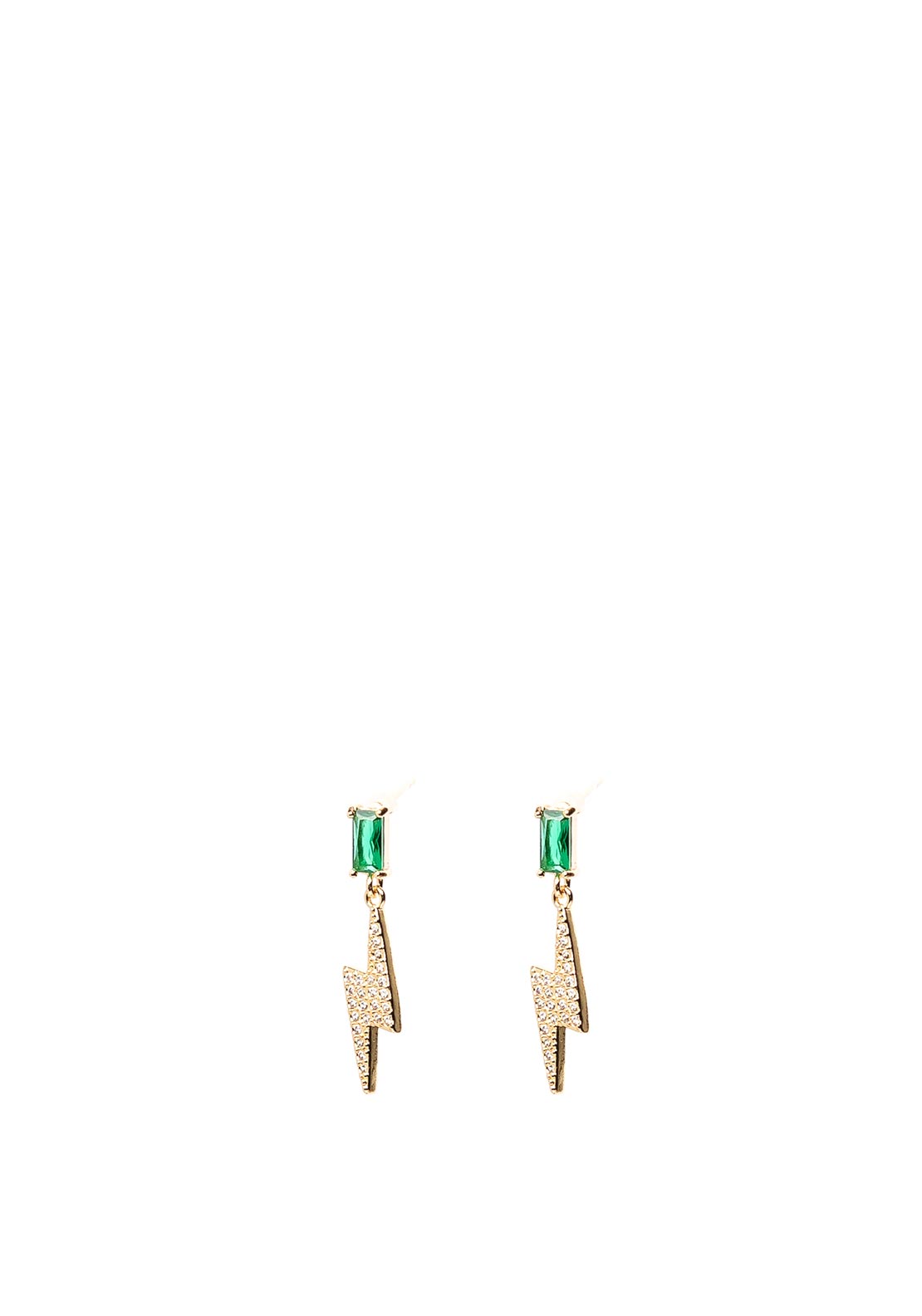 Angela D’Arcy Lightning Earrings, Gold - McElhinneys