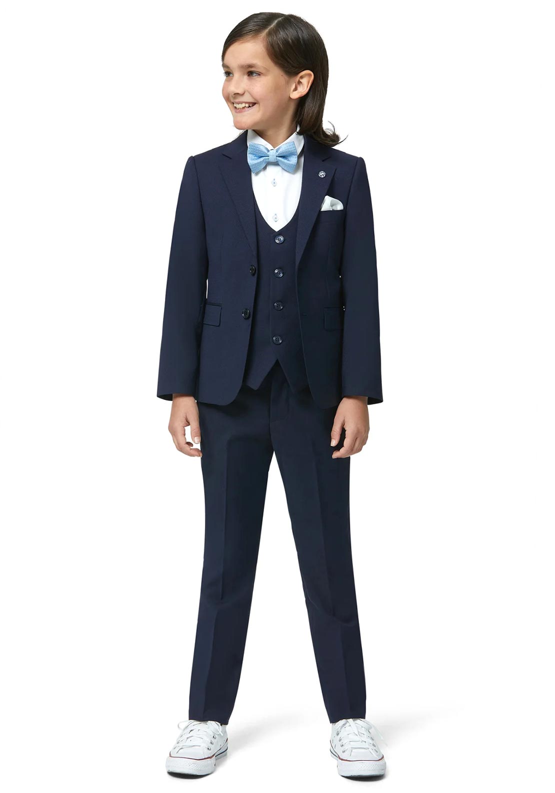 Benetti Boys Peter Three Piece Suit, Ink - McElhinneys