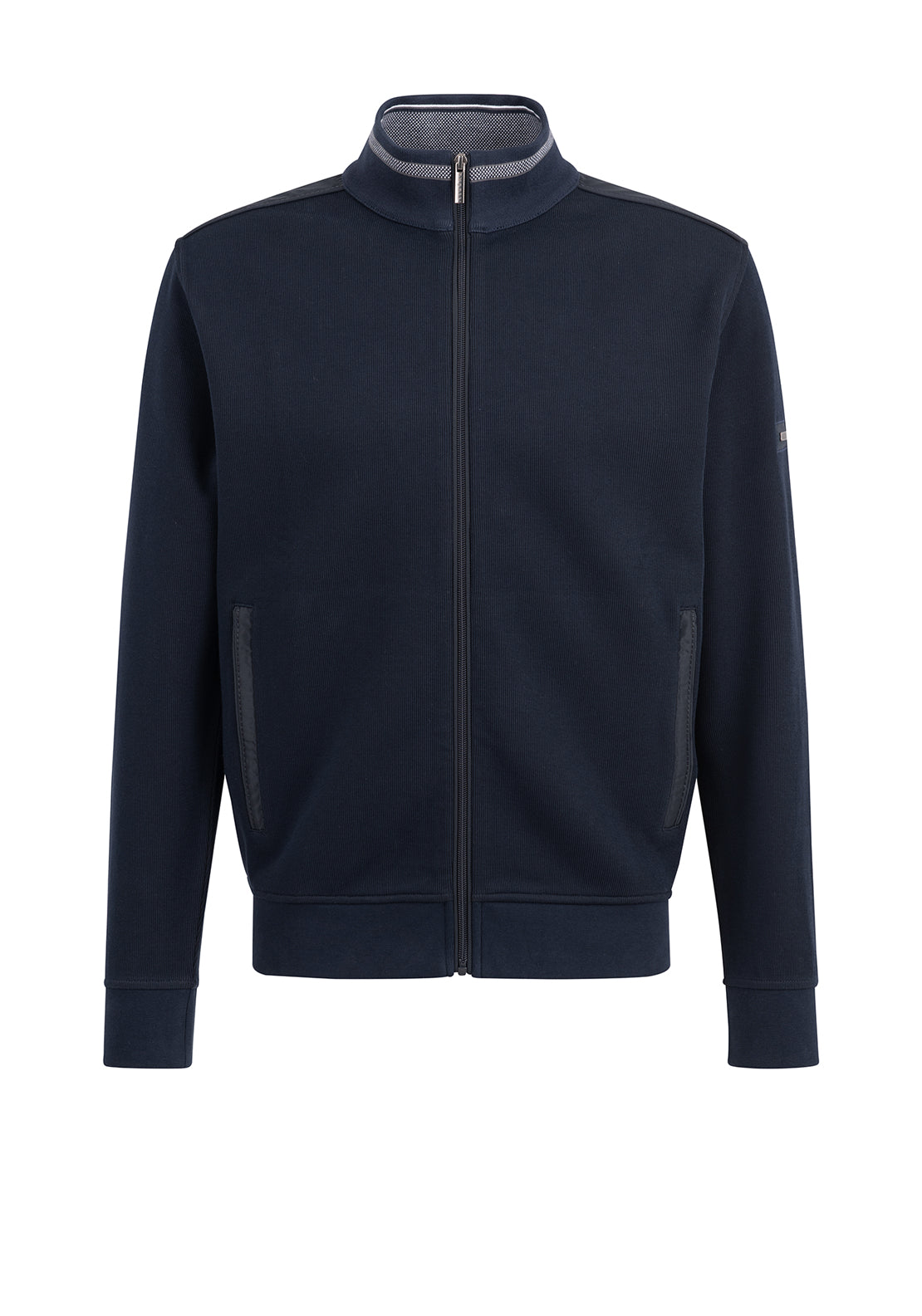 Bugatti Full Zip Knitted Jacket, Navy - McElhinneys