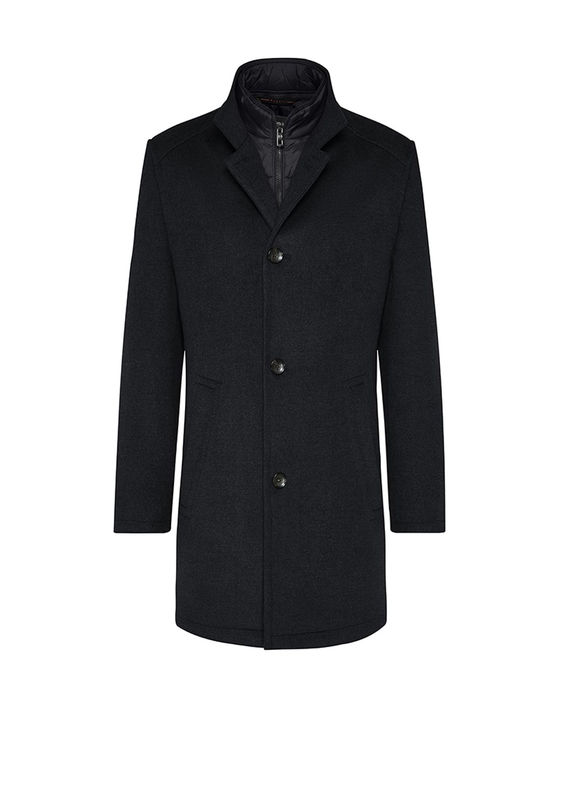 Bugatti Dual Layer Button Overcoat, Navy - McElhinneys