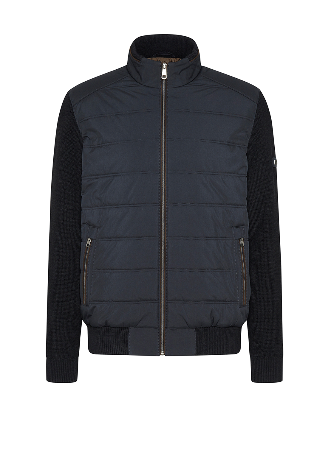 Bugatti Knit Sleeves Jacket, Navy - McElhinneys