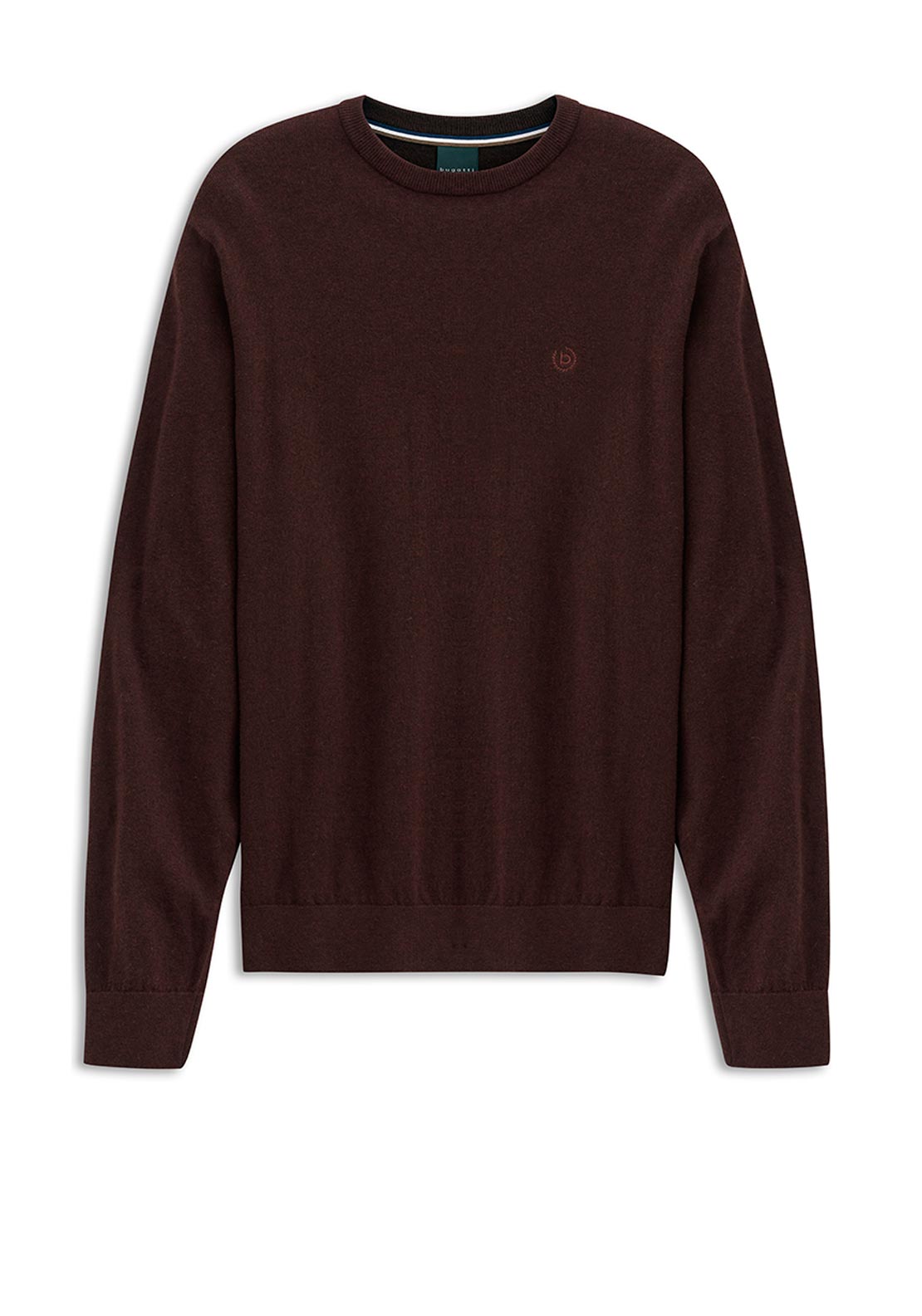 Bugatti Crew Neck Sweater, Burgundy - McElhinneys