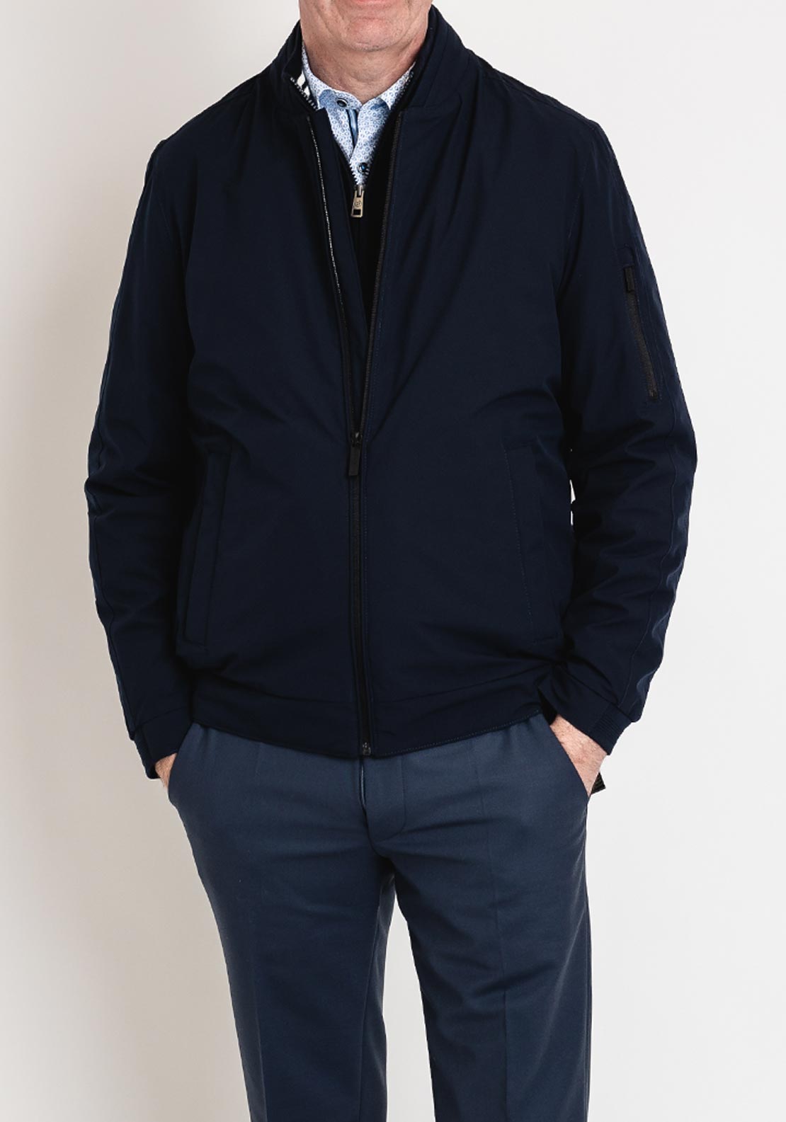 Bugatti Bomber Jacket, Navy - McElhinneys