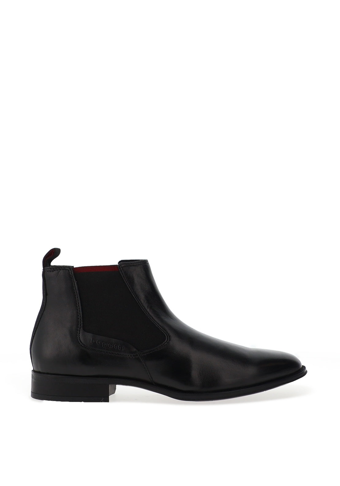 Bugatti Leather Slip on Chelsea Boots, Black - McElhinneys