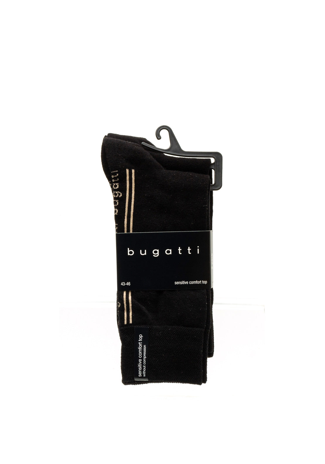 Bugatti 2 Pack Socks, Black - McElhinneys