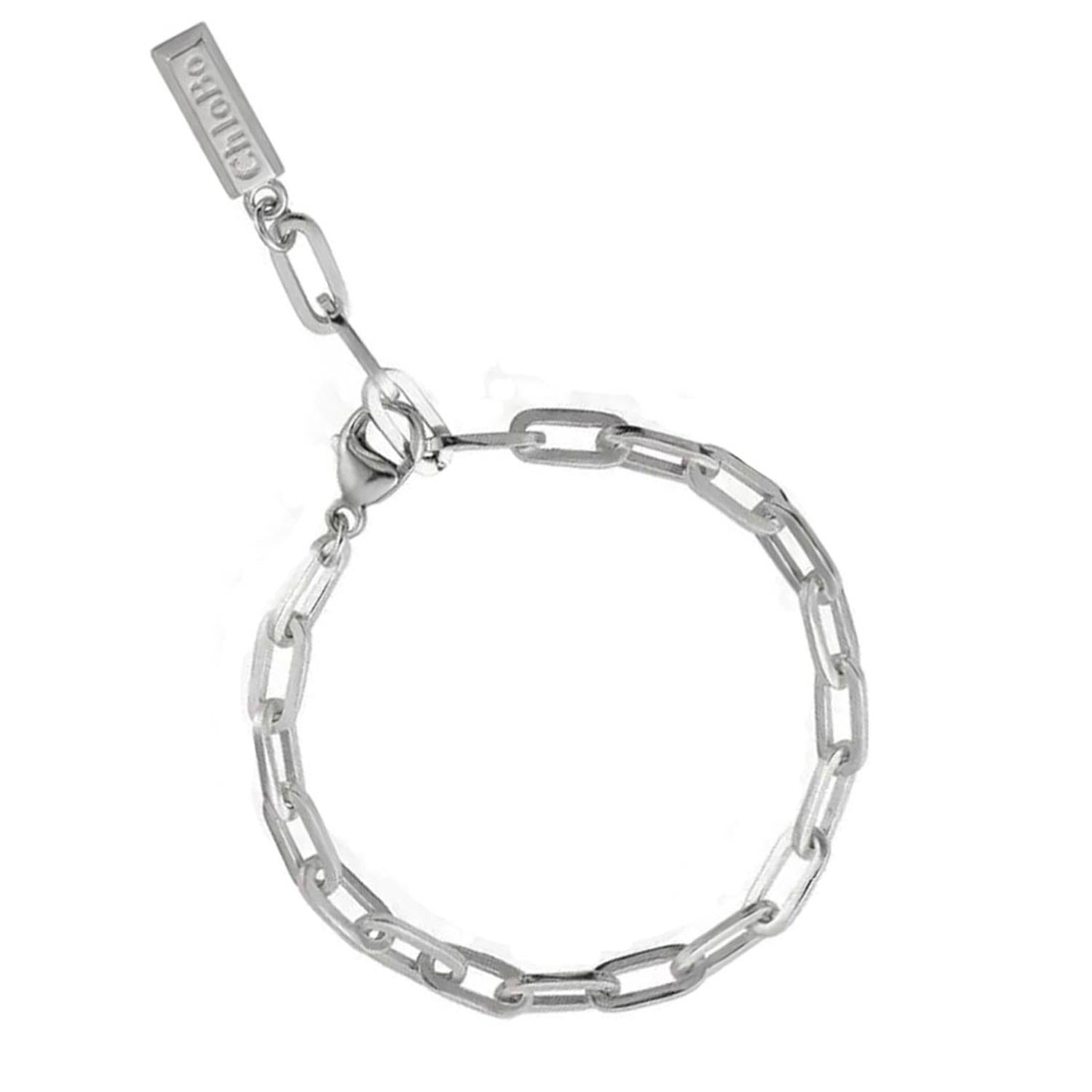 ChloBo Couture Mini Chain Link Bracelet, Silver - McElhinneys