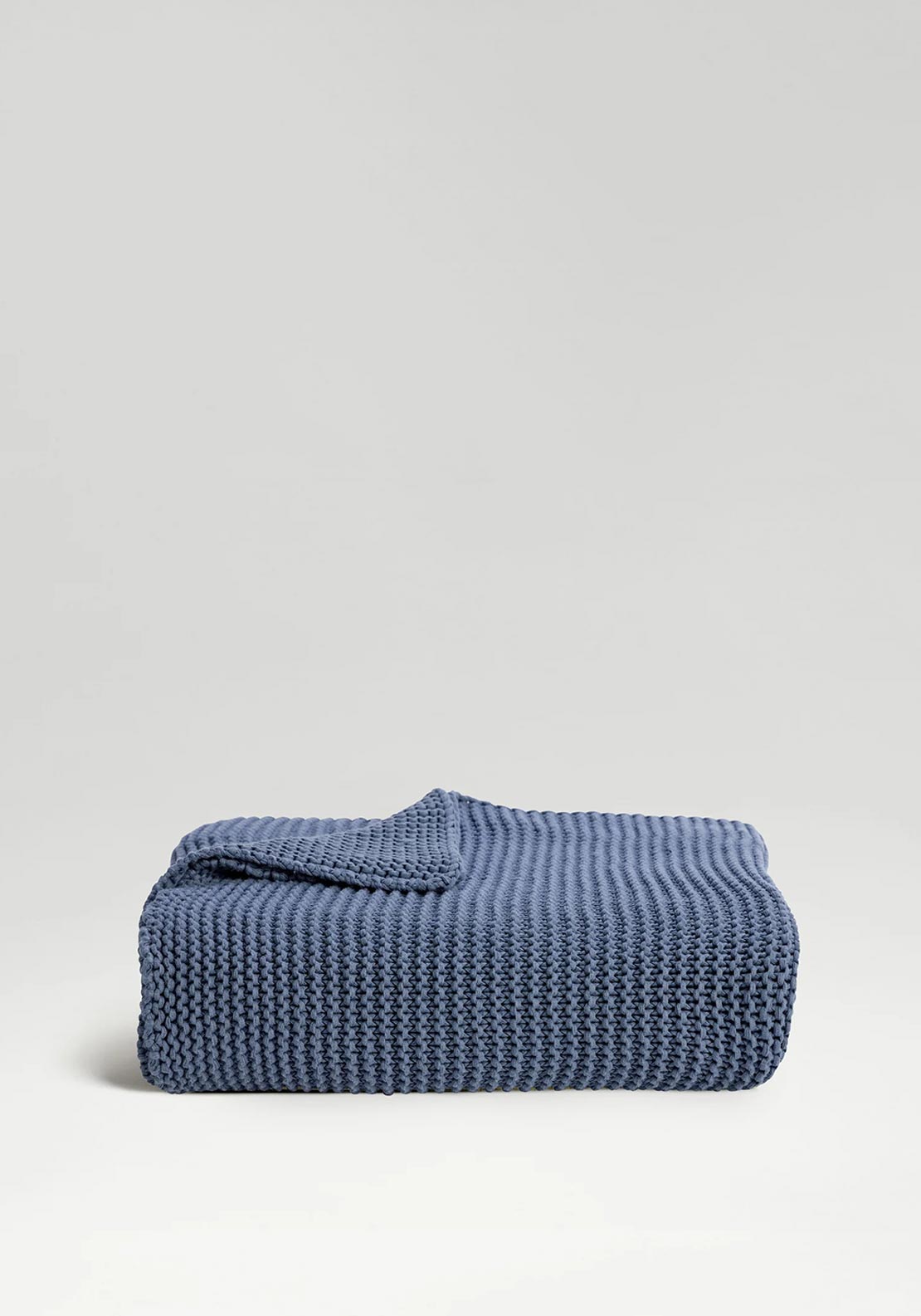 Christy Oslo 140x180cm Chunky Throw, Blue - McElhinneys
