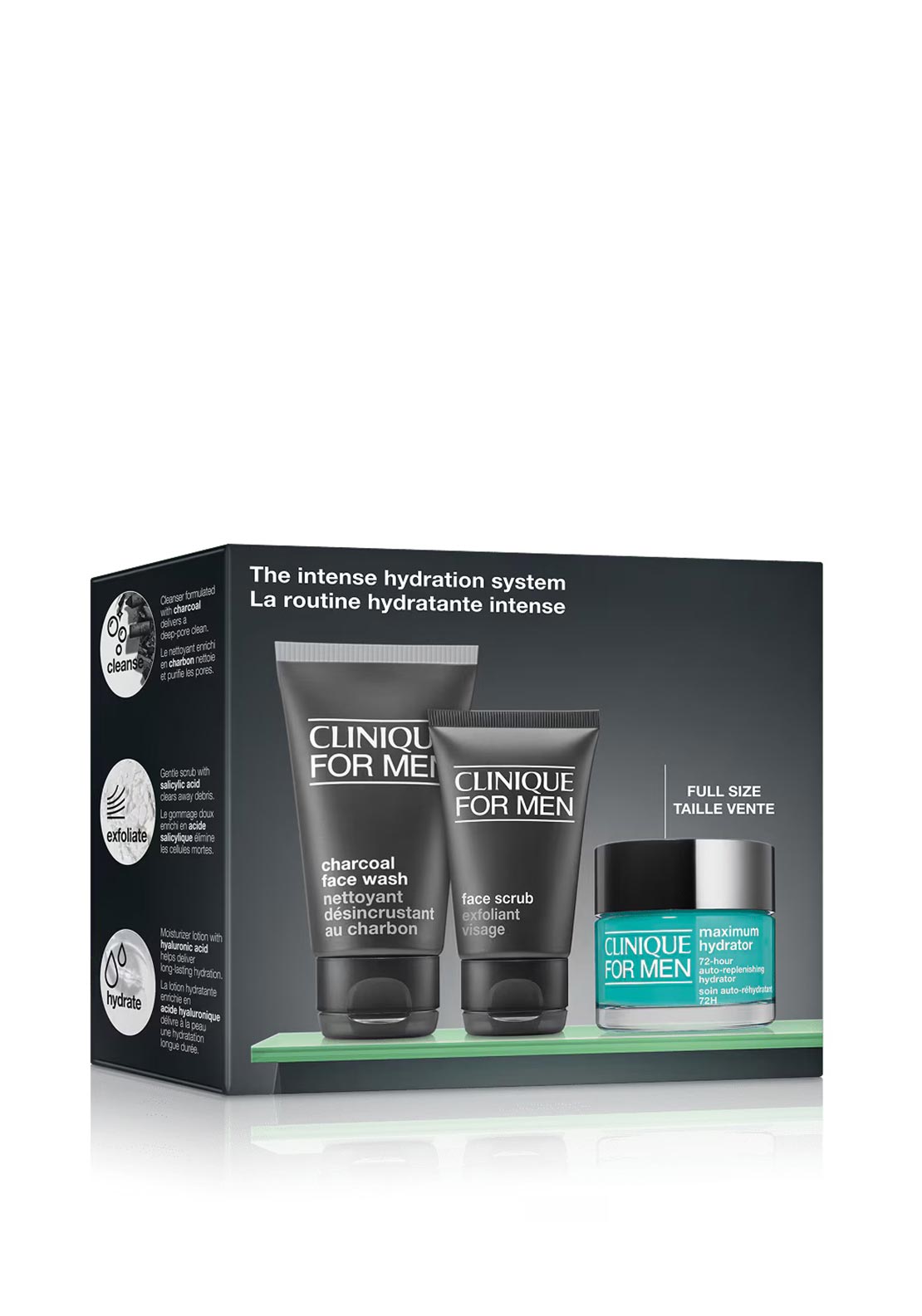 Clinique for Men Starter Kit – Daily Intense Hydration Gift Set ...