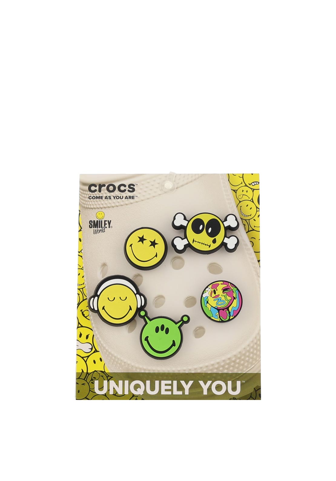 Crocs Jibbitz Smiley World 5 Pack - McElhinneys