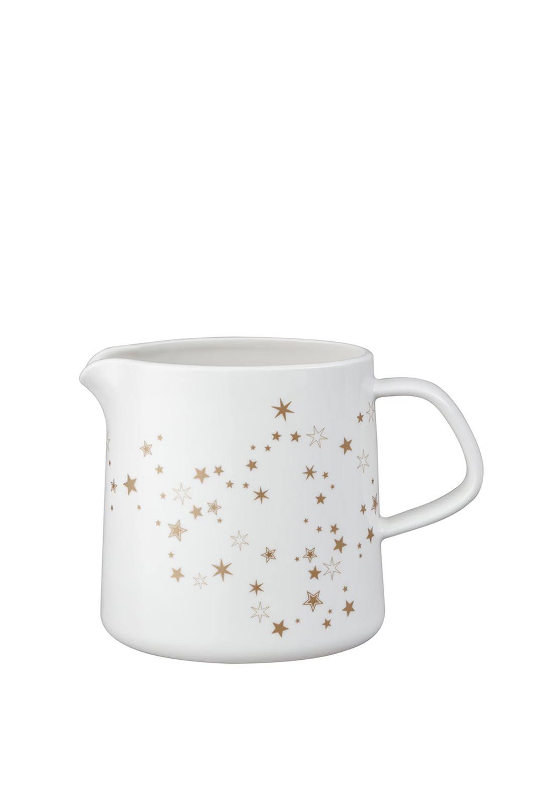Denby Porcelain Arc Stars Sauce Jug, White - McElhinneys