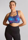 Panache Power Print Wired Sports Bra, Navy Multi - McElhinneys