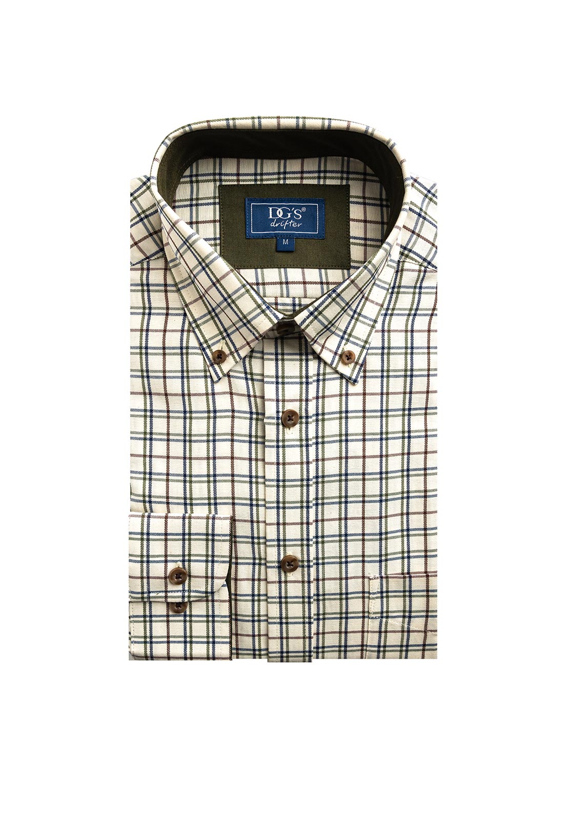 Daniel Grahame Line Check Shirt, Sand Multi - McElhinneys