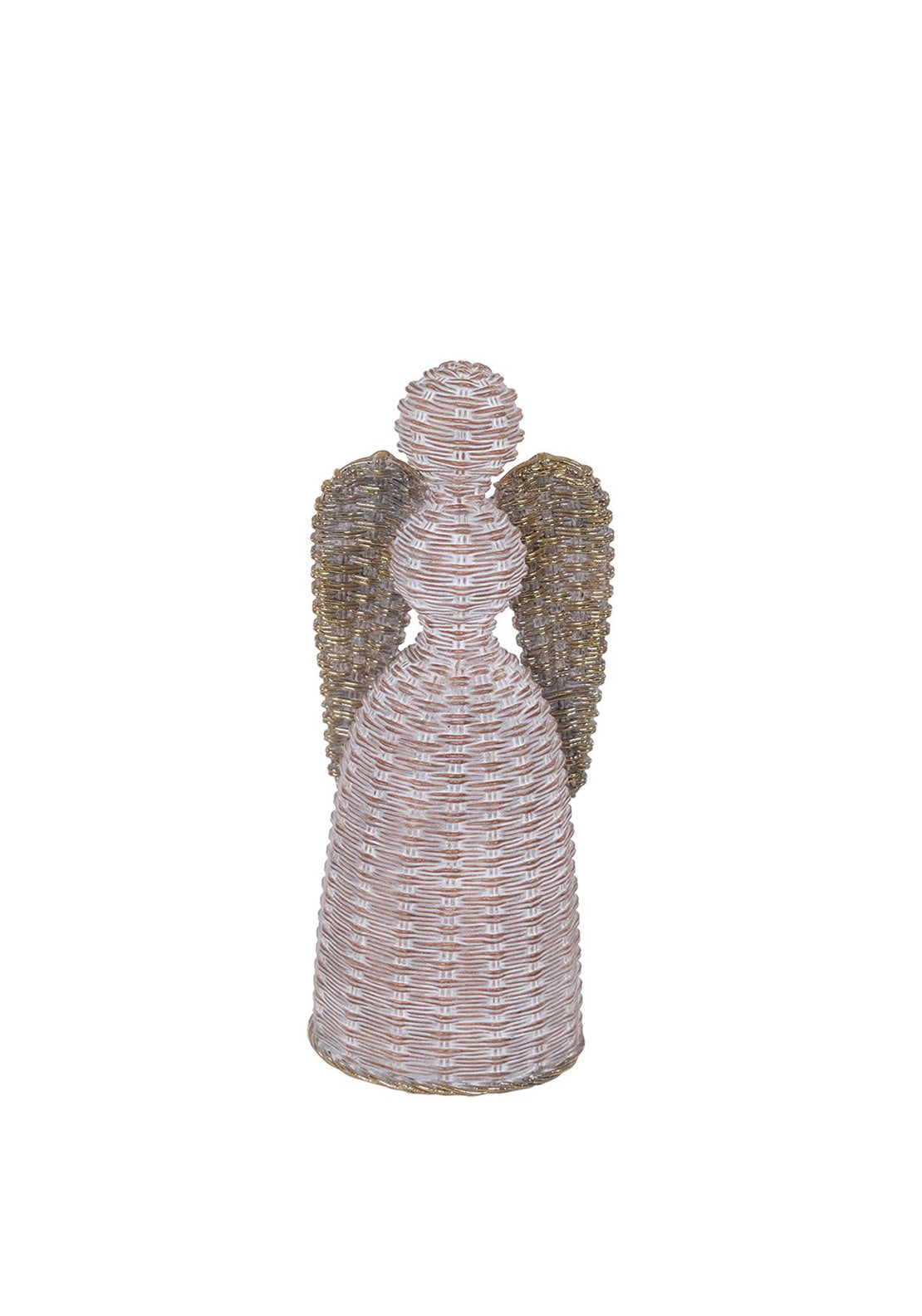 Fern Cottage Medium Rattan Style Angel Ornament - McElhinneys