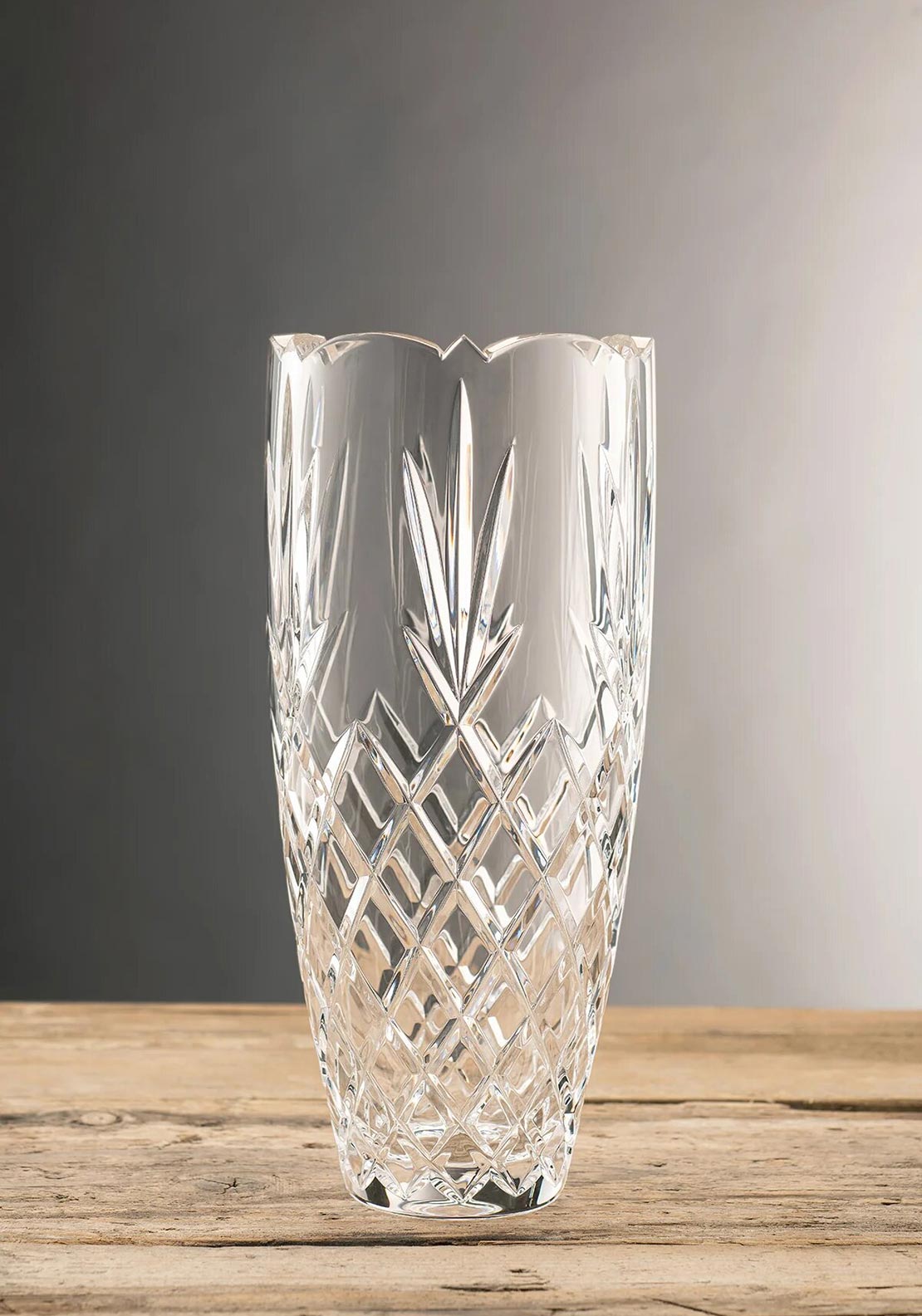 Galway Crystal Renmore 12” Round Vase, Glass - McElhinneys