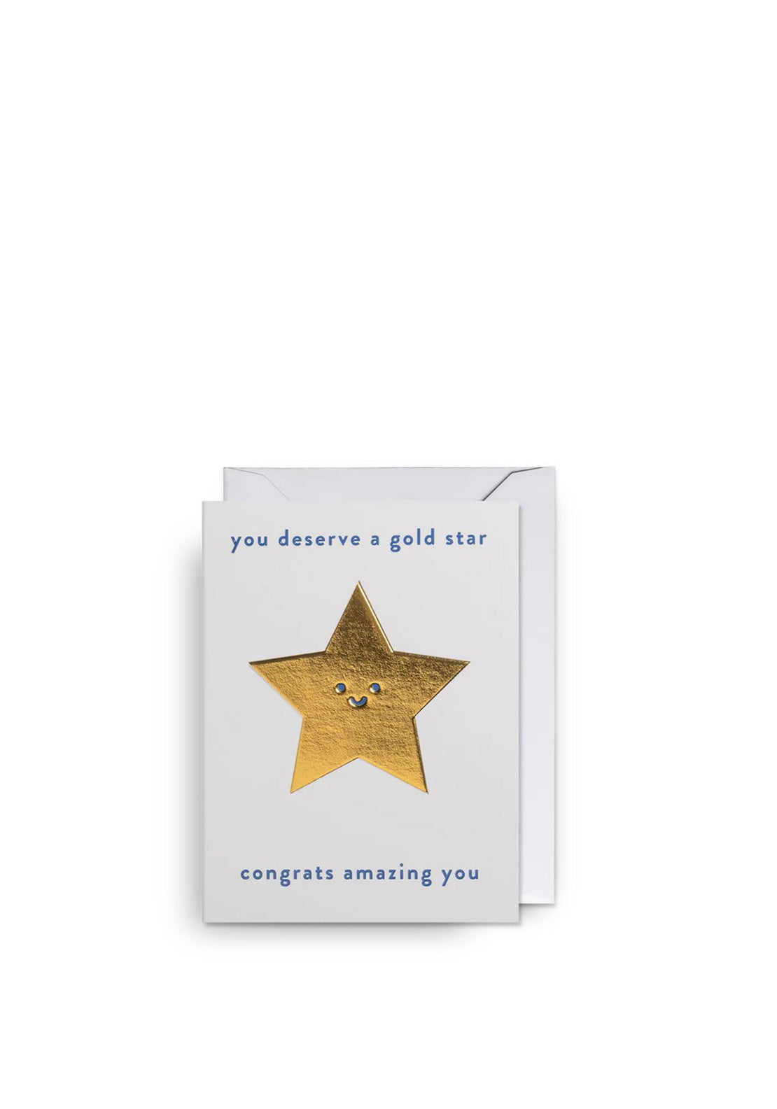 Lagom Design “Gold Star” Mini Greetings Card - McElhinneys