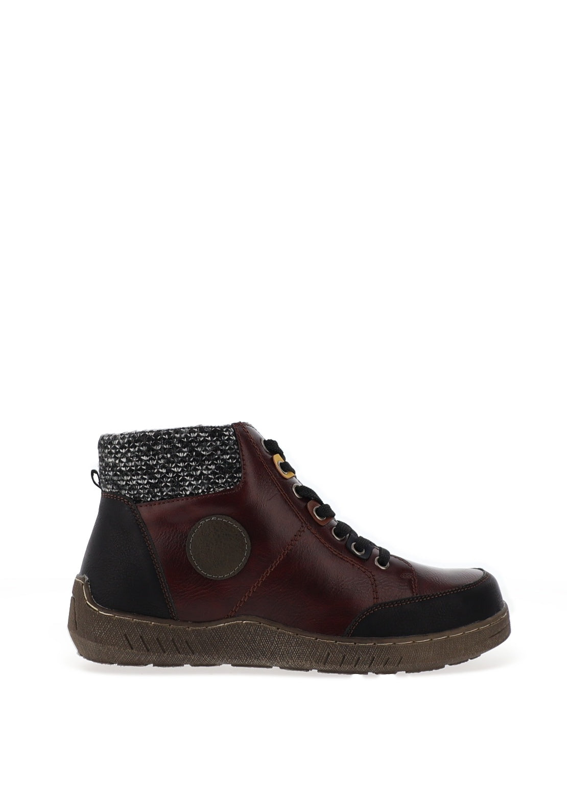Gordan Jack Rosa Lace Up Boot, Wine - McElhinneys
