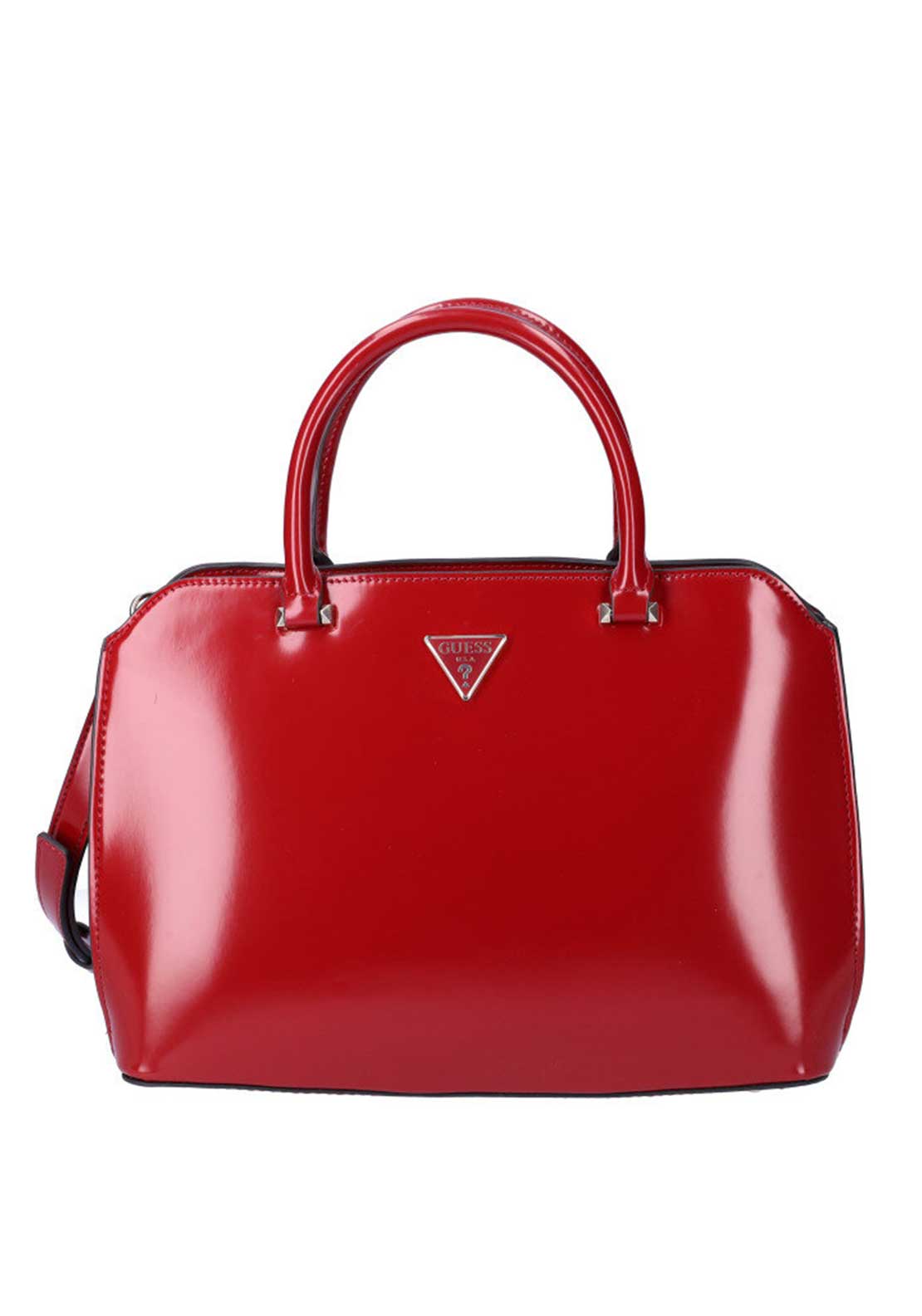 Guess Arnela Patent Grab Bag, Red - McElhinneys