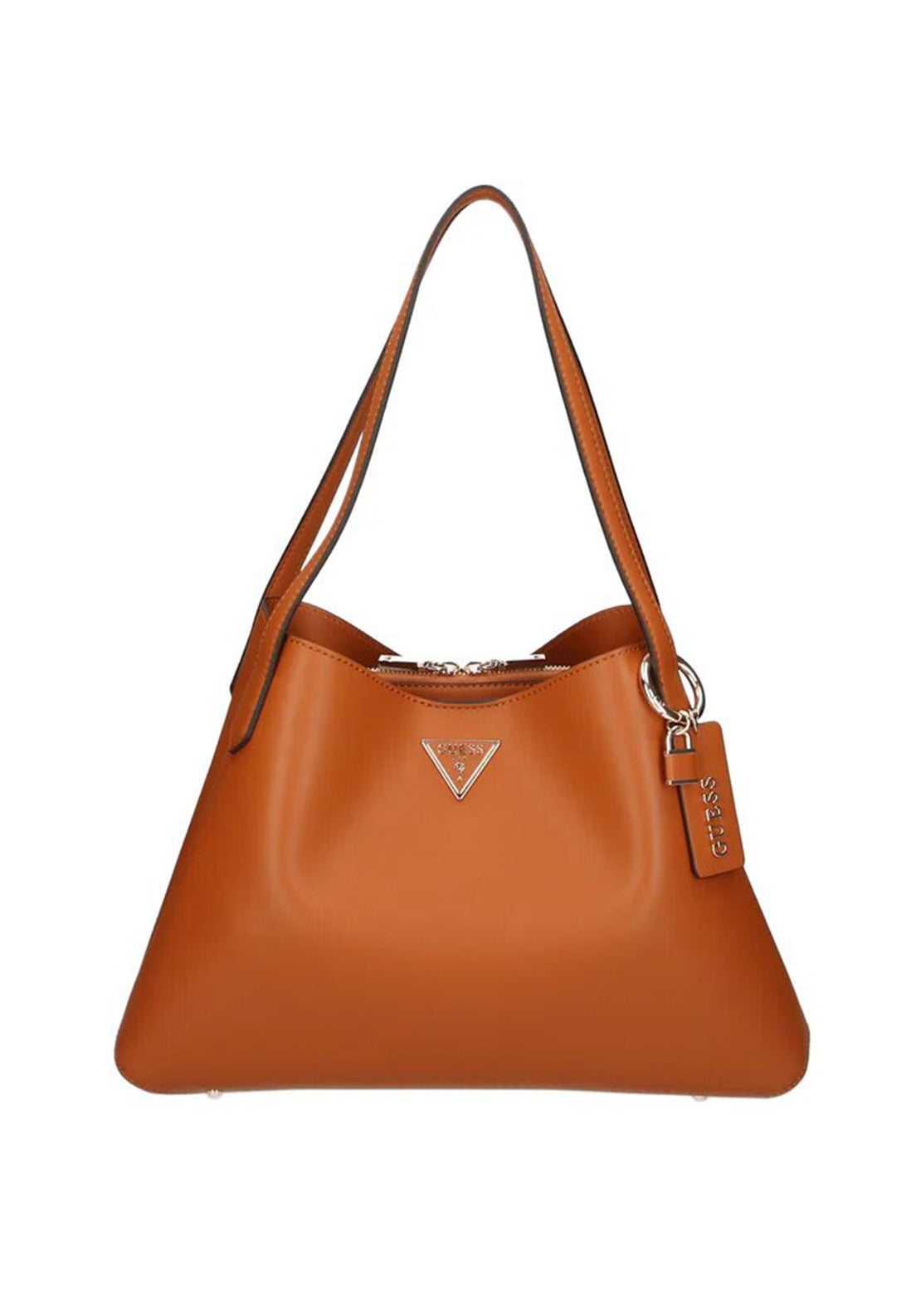 Guess Sora Carryall Shoulder Bag, Cognac - McElhinneys