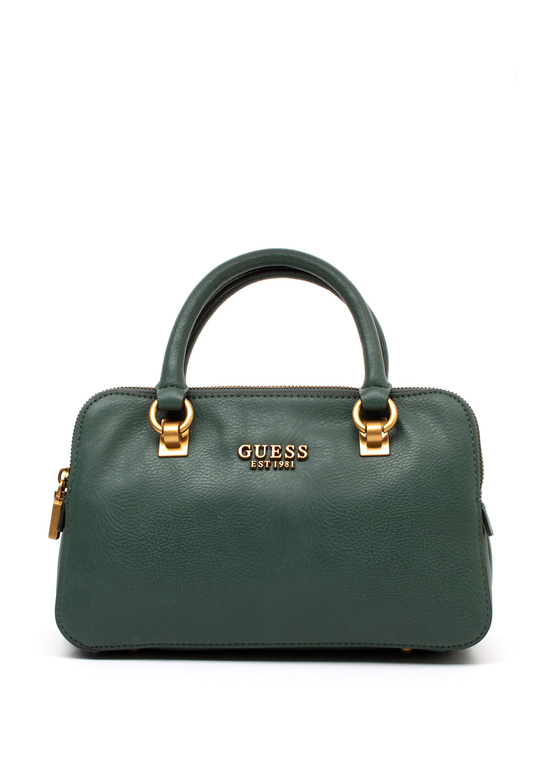 Guess Small Arja Satchel Bag, Forest - McElhinneys