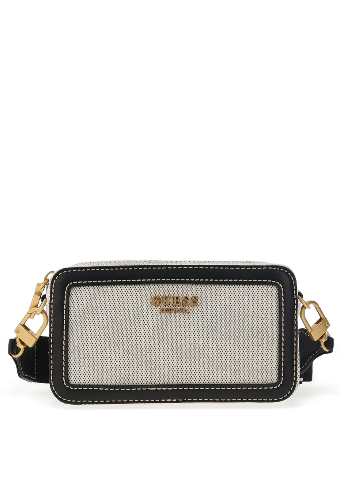 Guess Jovie Mini Crossbody Camera Bag, Black - McElhinneys