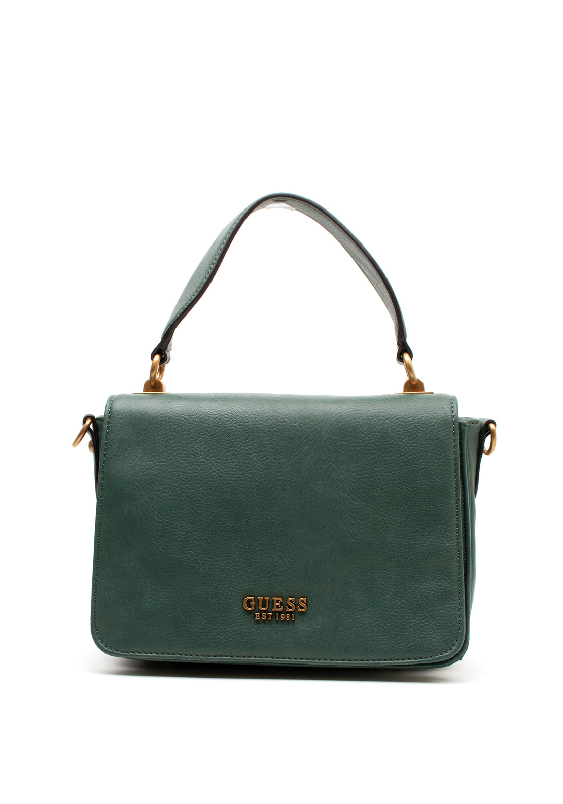 Guess Arja Top Handle Crossbody Bag, Forest - McElhinneys