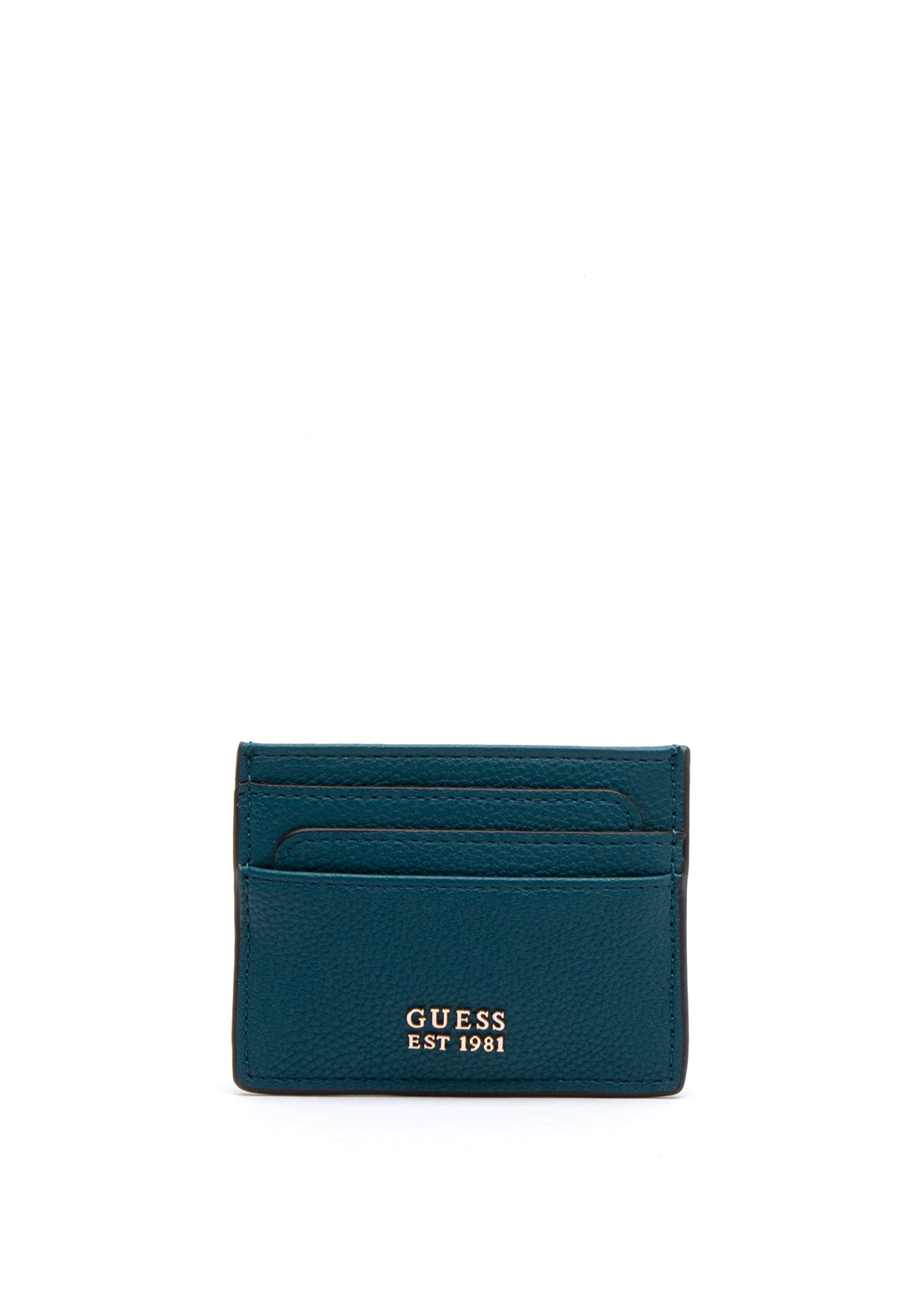 Guess Meridian Card Wallet, Teal - McElhinneys