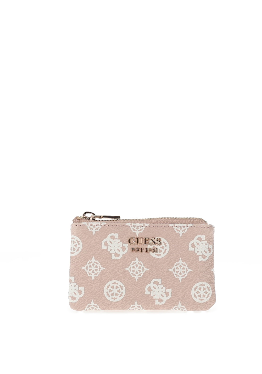 Guess Laurel Peony Logo Coin Purse, Rosewood - McElhinneys
