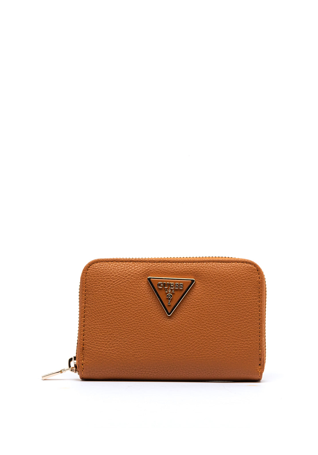 Guess Meridian Large Zip Around Wallet, Pewter - McElhinneys
