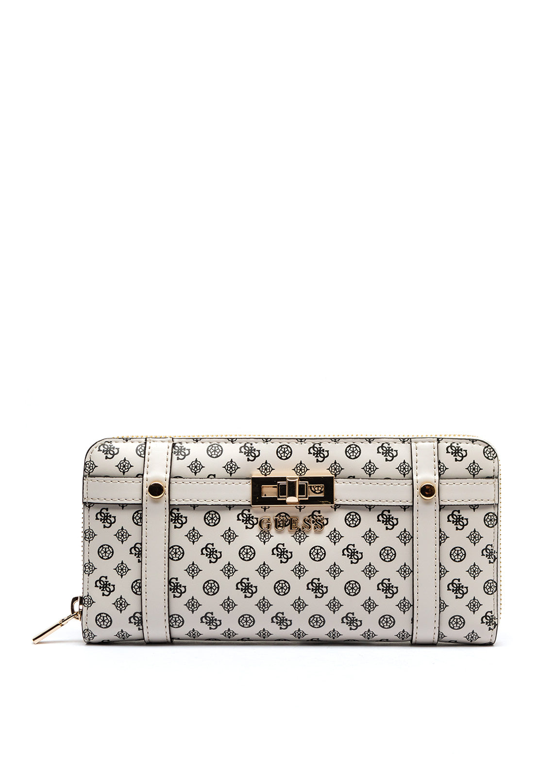 Guess Emilee 4G Logo Wallet, Stone - McElhinneys