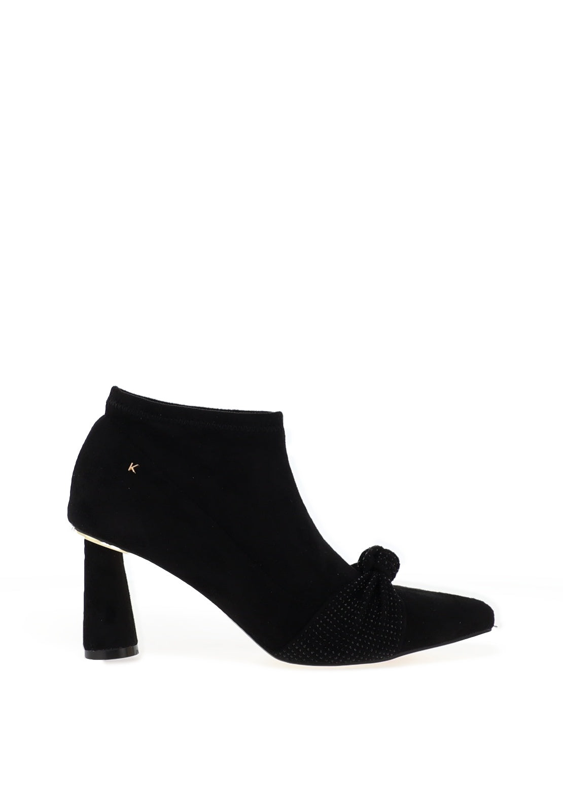 Kate Appleby Bingham Embellished Bow Ankle Boots, Black - McElhinneys