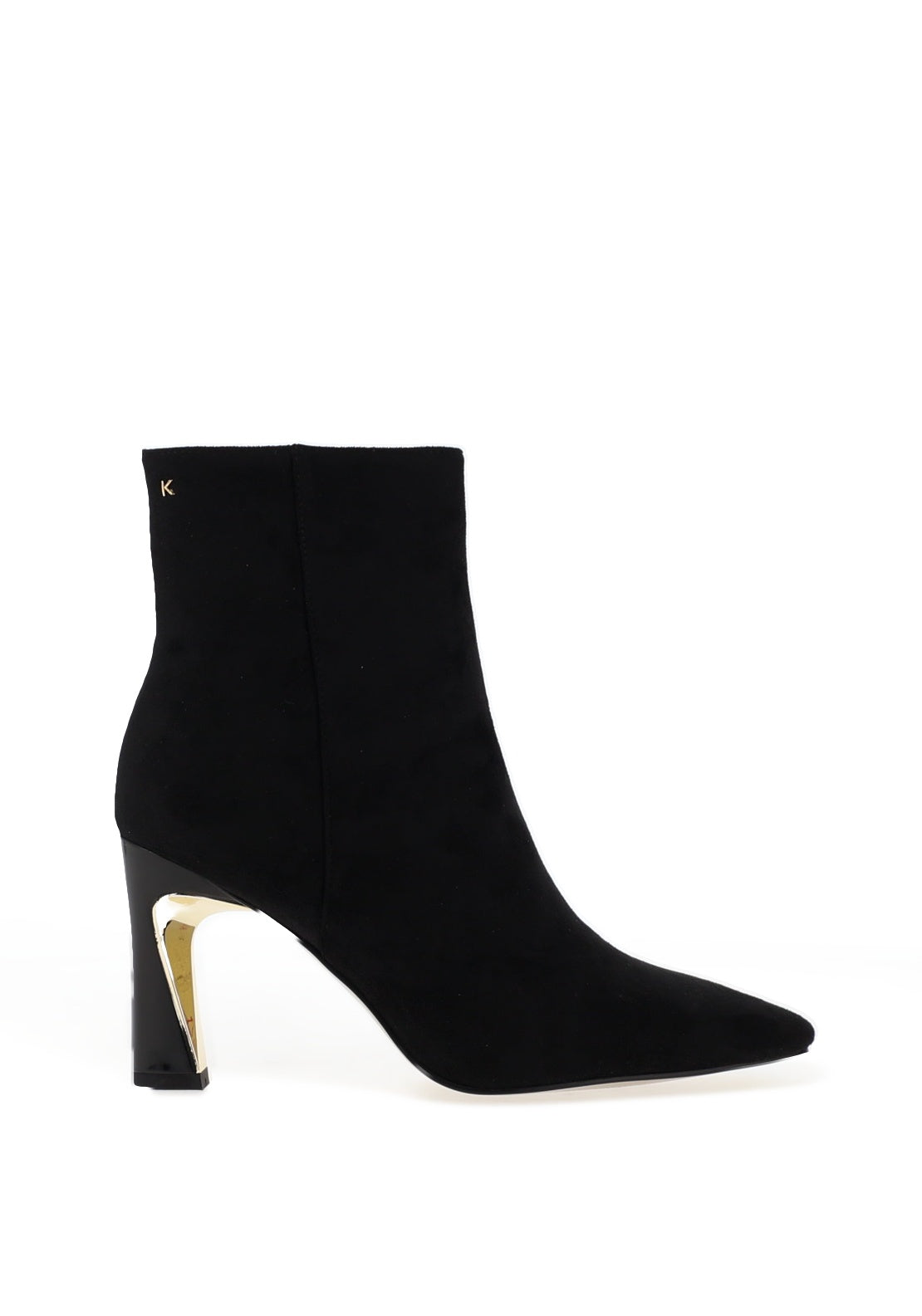 Kate Appleby Carnforth Faux Suede Heeled Ankle Boots, Black - McElhinneys