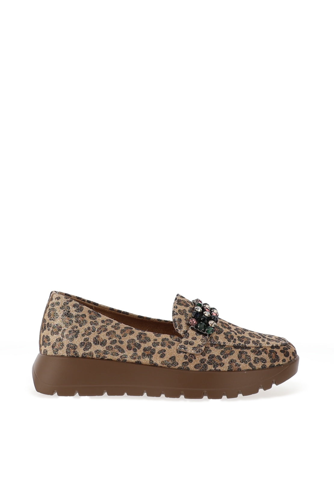 Kate Appleby Todley Embellished Loafers, Leopard Print - McElhinneys